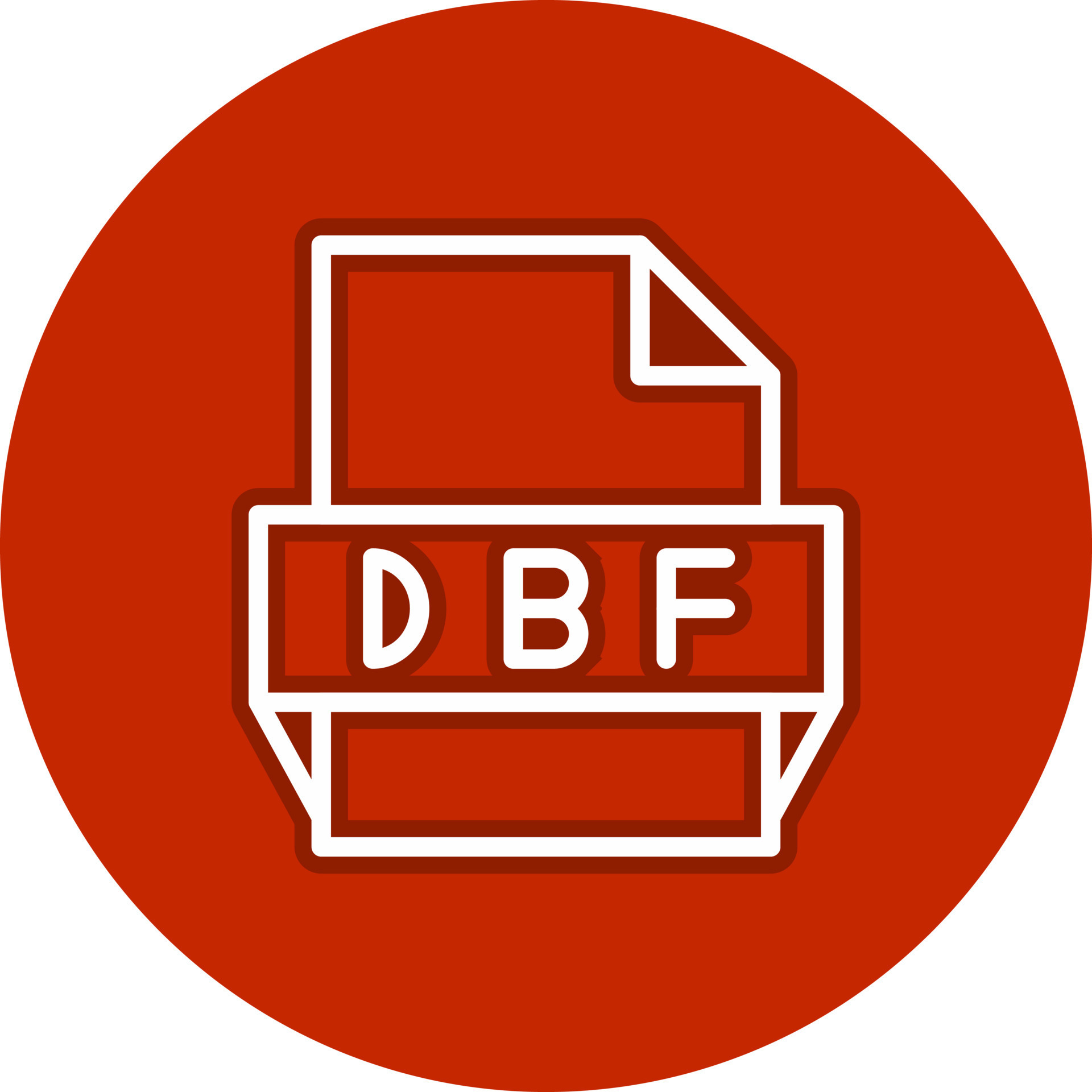Dbf File Format Icon 15824177 Vector Art At Vecteezy