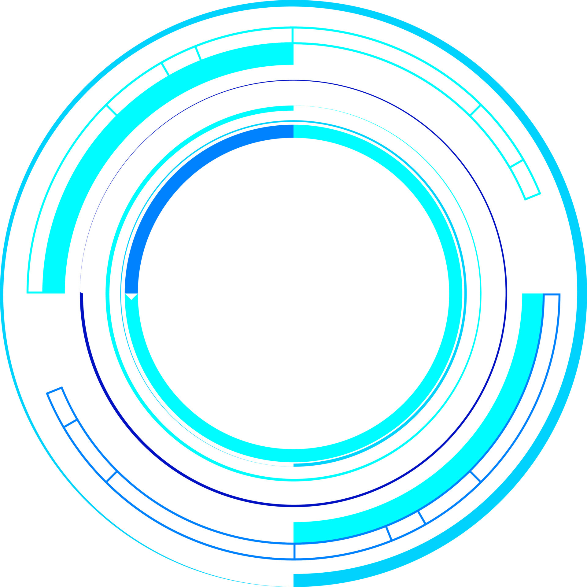 Tech Circle Decorative Vector Design Element 15826539 Vector Art at ...