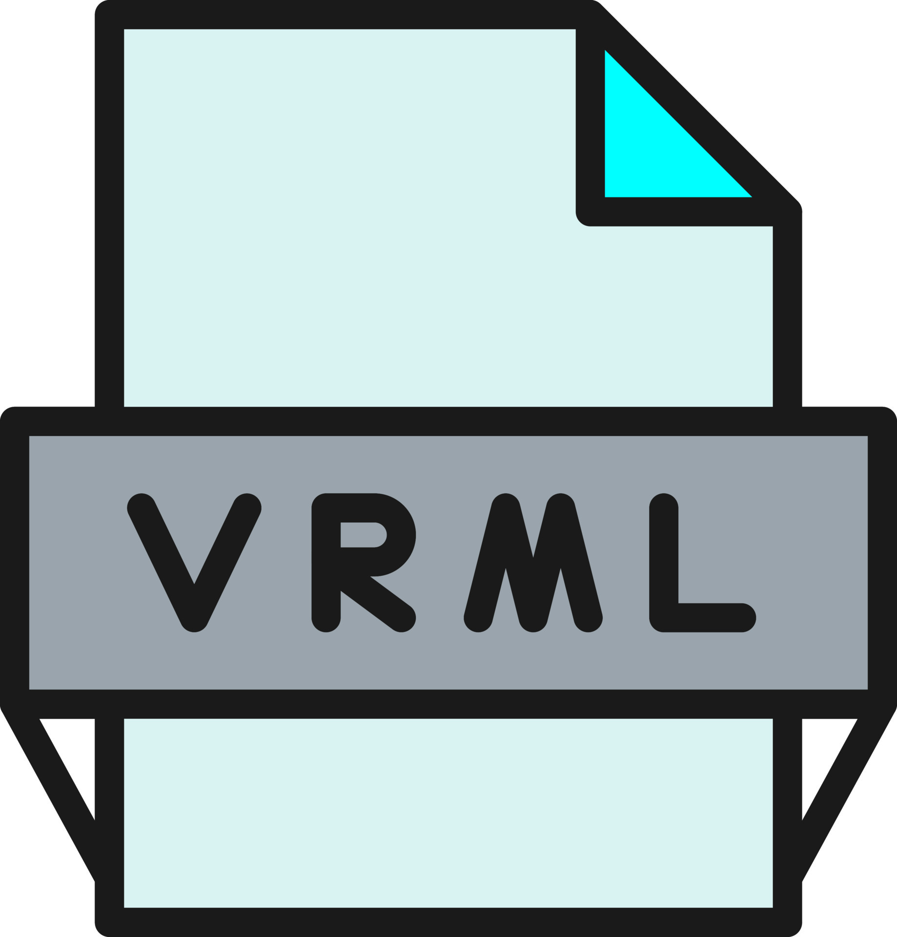 Vrml File Format Icon 15827897 Vector Art at Vecteezy