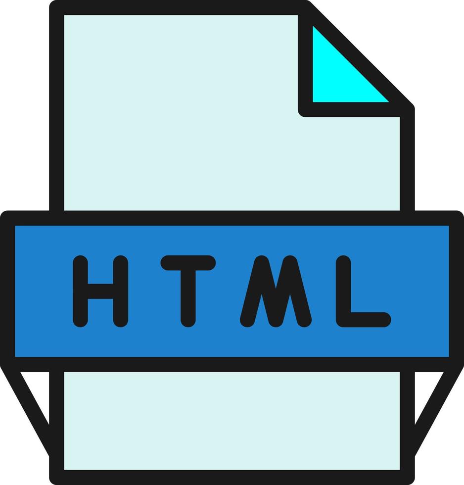 Html File Format Icon 15828228 Vector Art at Vecteezy