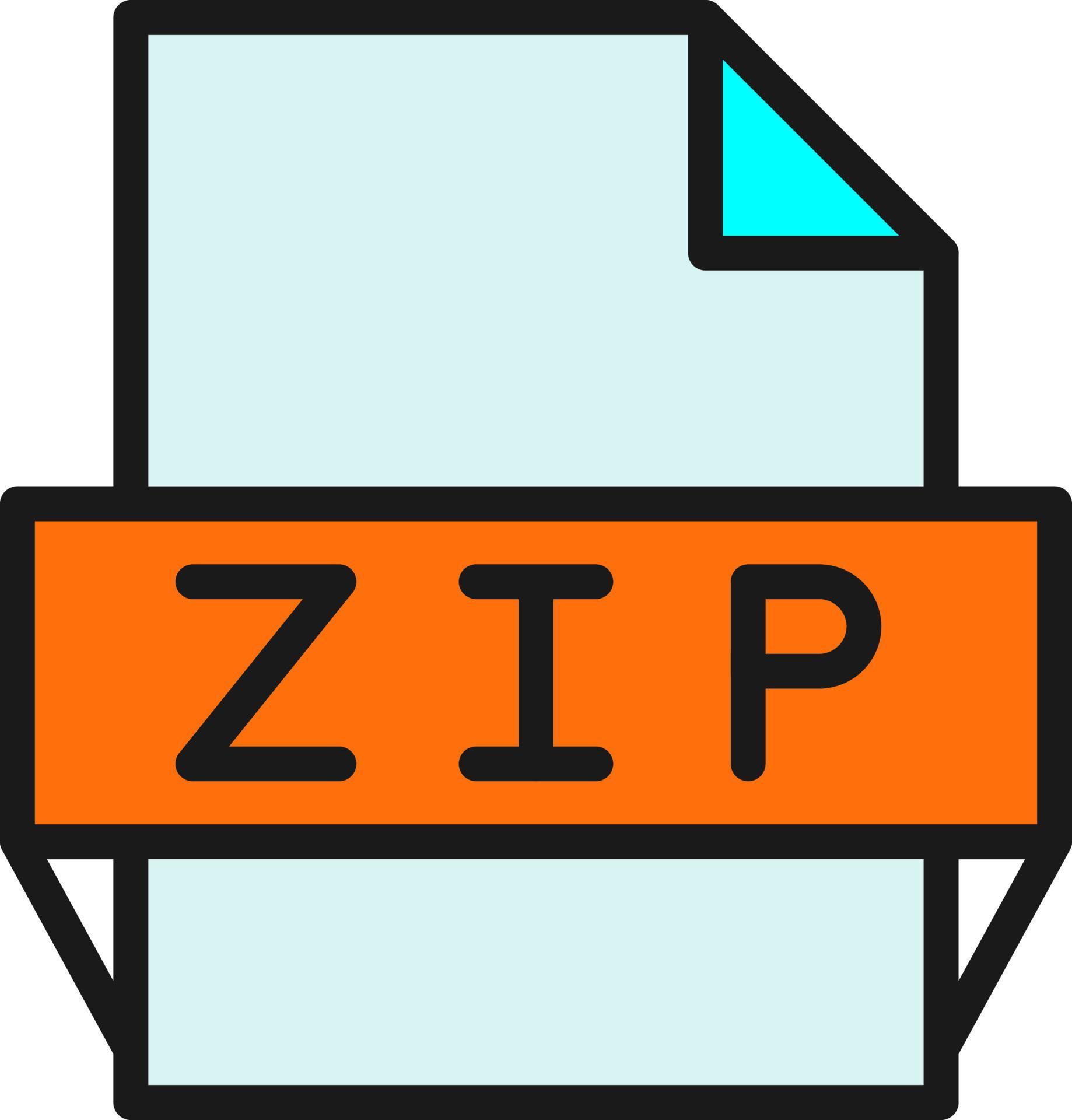Icono De Formato De Archivo Zip 15828612 Vector En Vecteezy