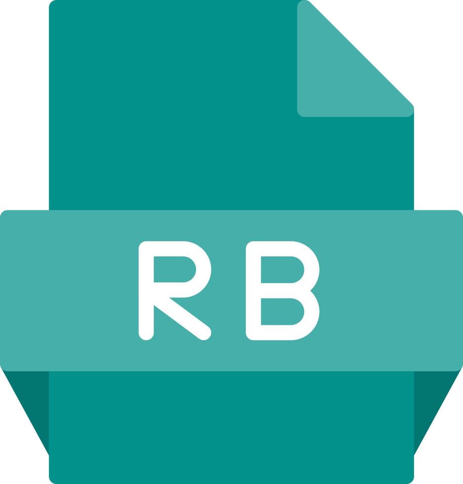 Rb File Format Icon 15830173 Vector Art at Vecteezy