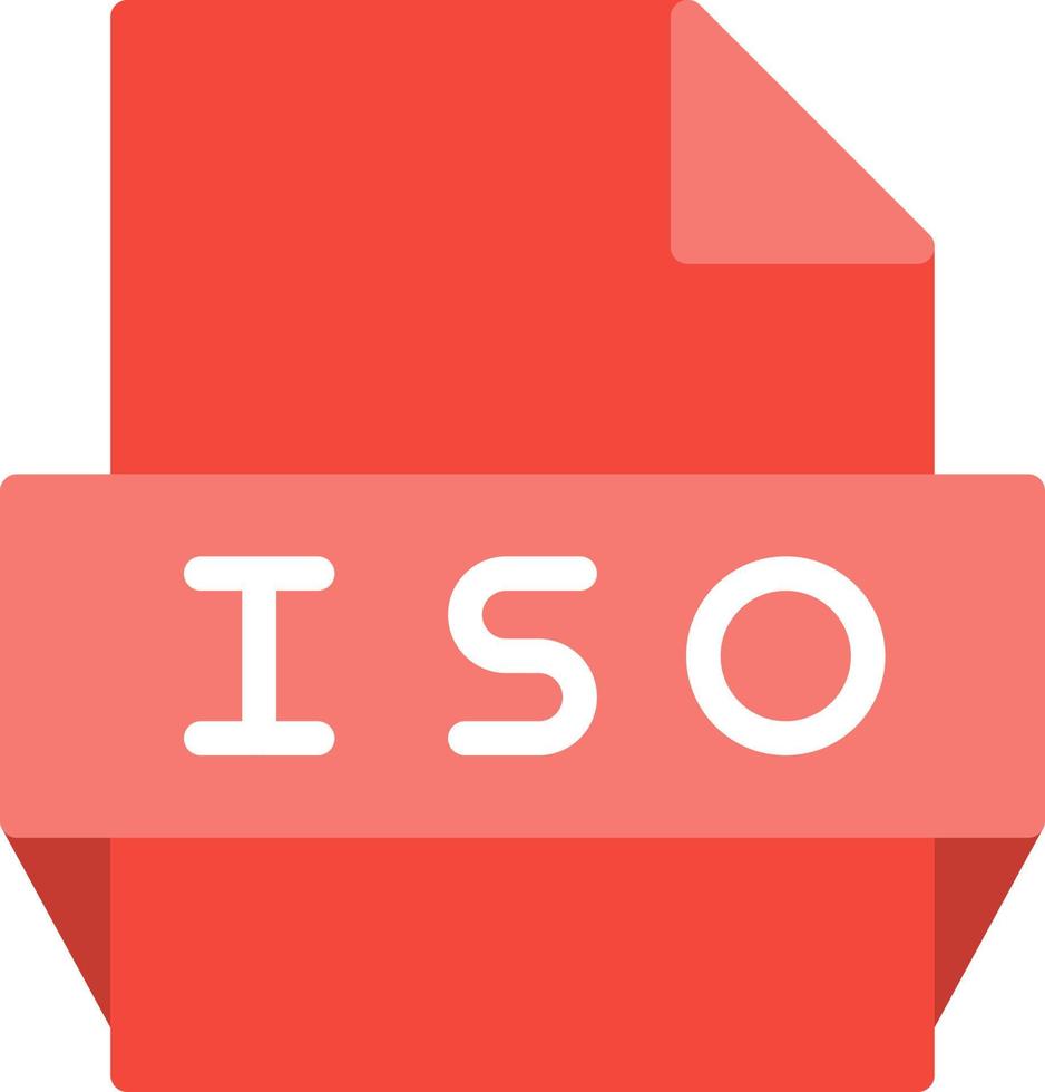 Iso File Format Icon 15830392 Vector Art At Vecteezy
