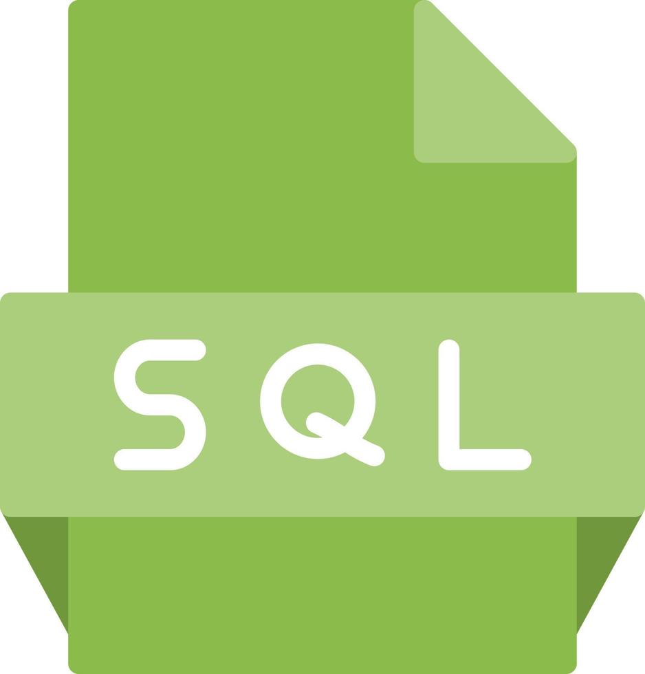 Sql File Format Icon 15830411 Vector Art At Vecteezy