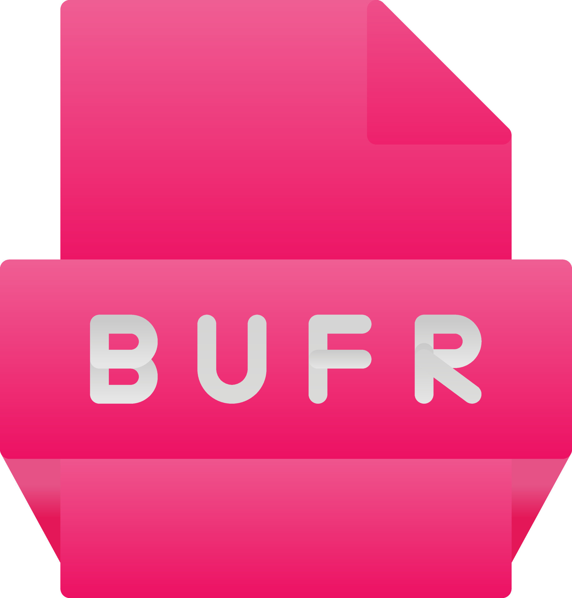 Bufr File Format Icon 15830929 Vector Art At Vecteezy
