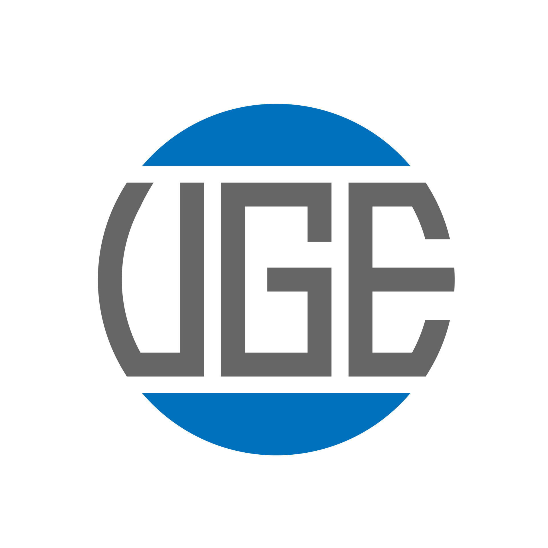 UGE letter logo design on white background. UGE creative initials circle logo concept. UGE ...