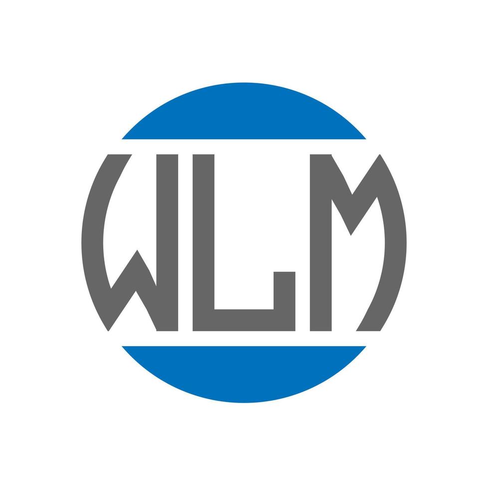 Wlm Letter Logo Design On White Background Wlm Creative Initials Circle Logo Concept Wlm
