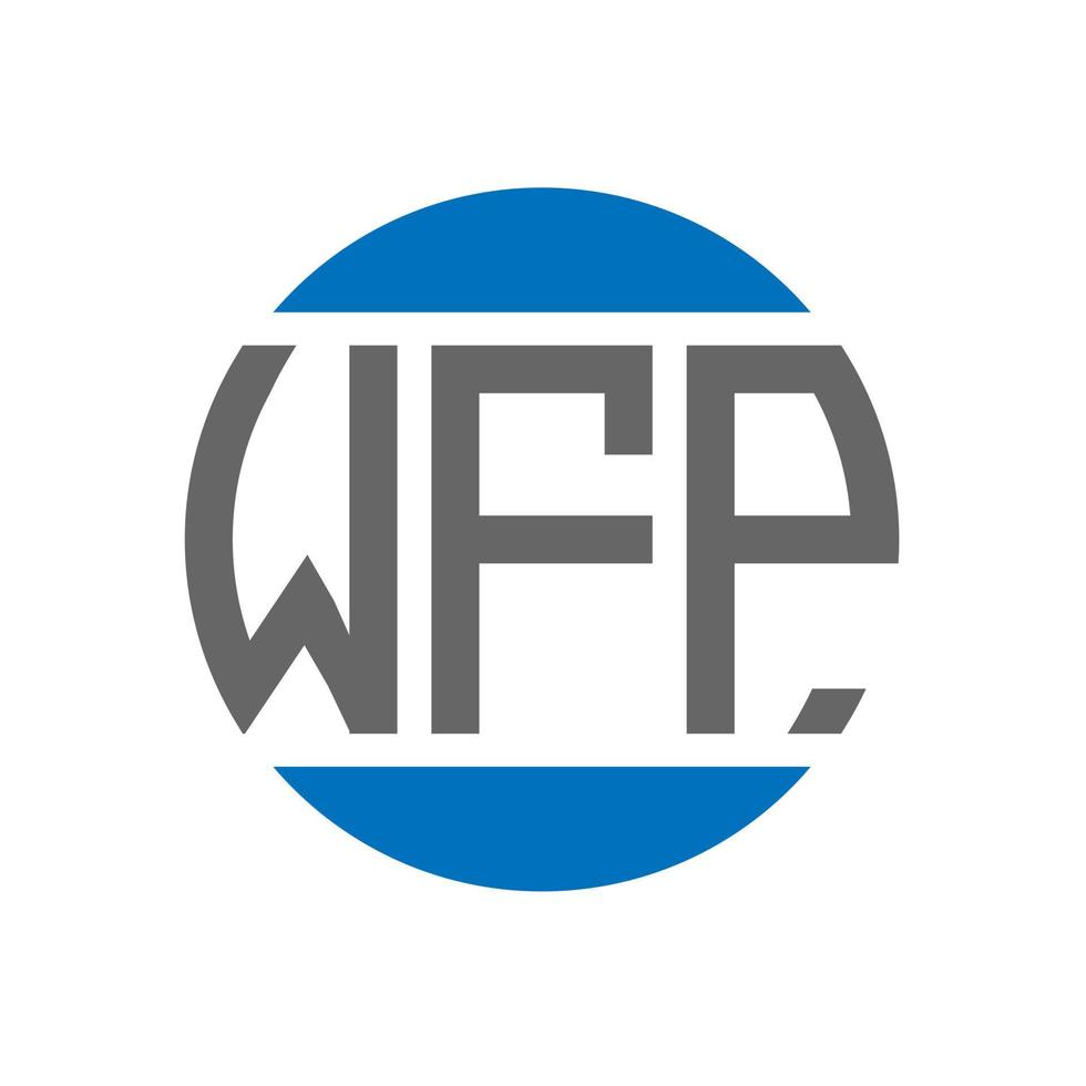 WFP letter logo design on white background. WFP creative initials circle logo concept. WFP ...