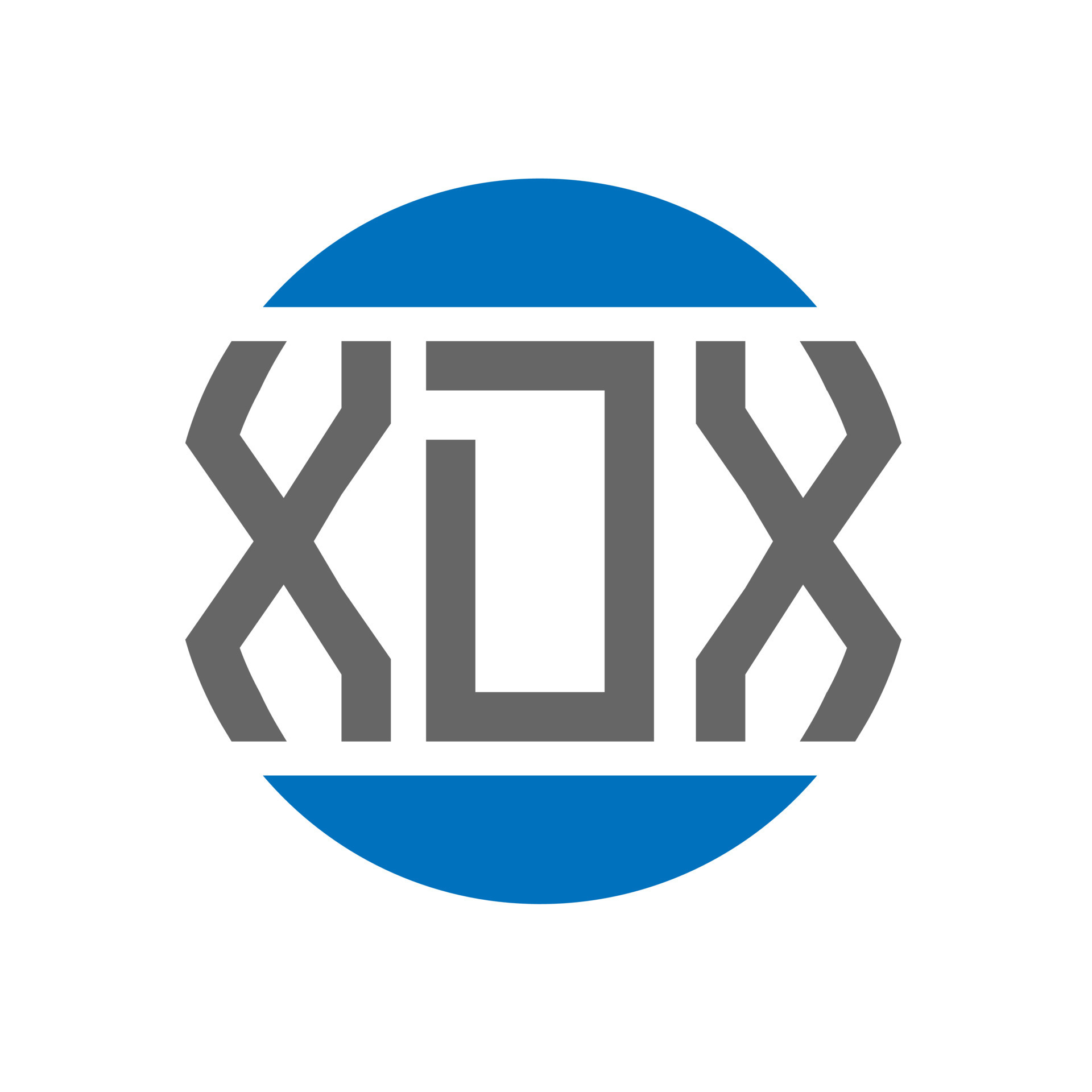diseño del logotipo de la letra xdx sobre fondo blanco. xdx concepto de logotipo de círculo de ...