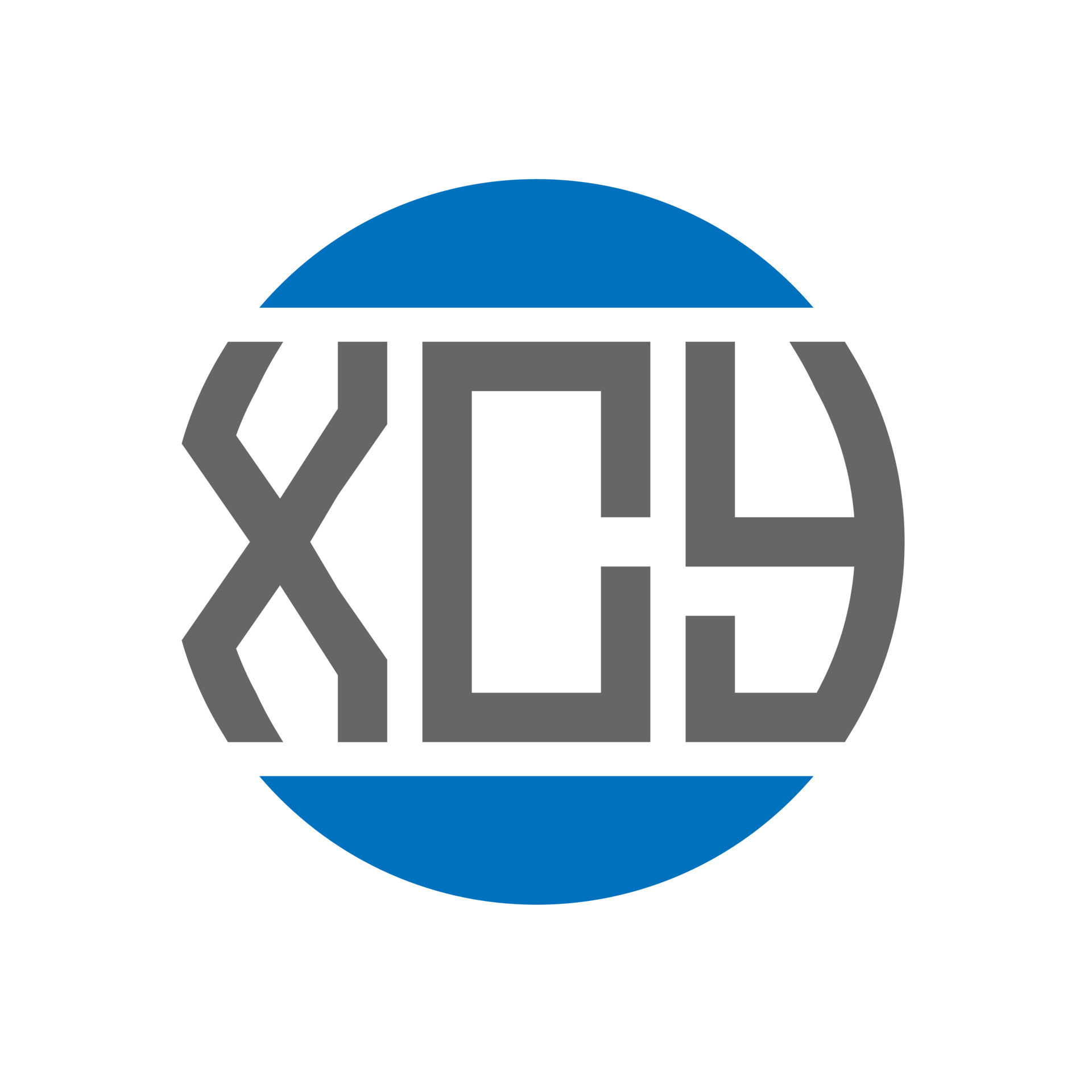 XCY letter logo design on white background. XCY creative initials ...