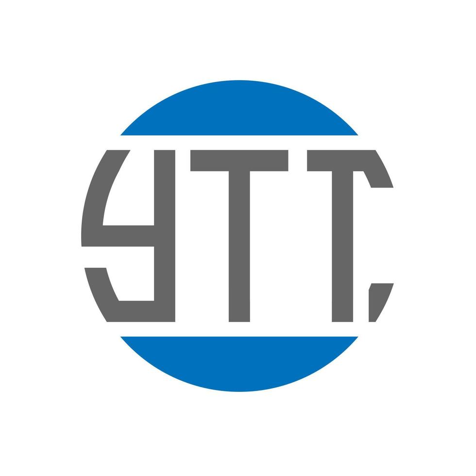 YTT letter logo design on white background. YTT creative initials circle logo concept. YTT ...