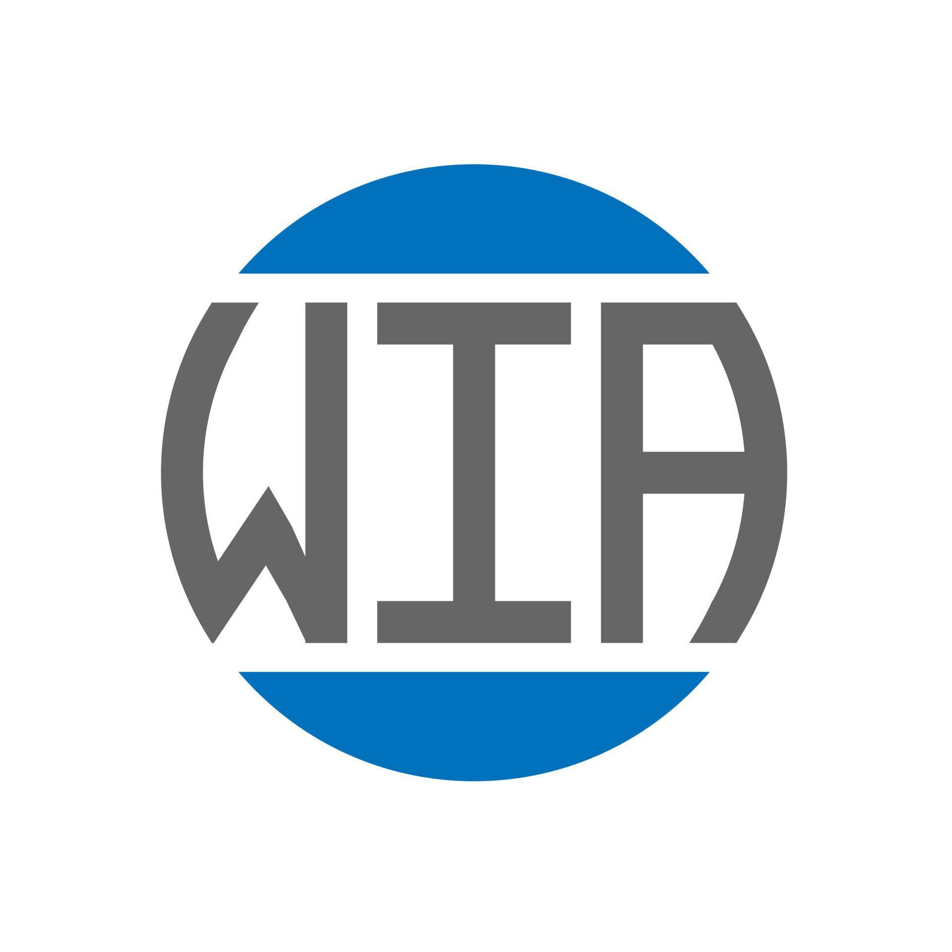 WIA letter logo design on white background. WIA creative initials ... WIA letter logo design on white background. WIA creative initials ...