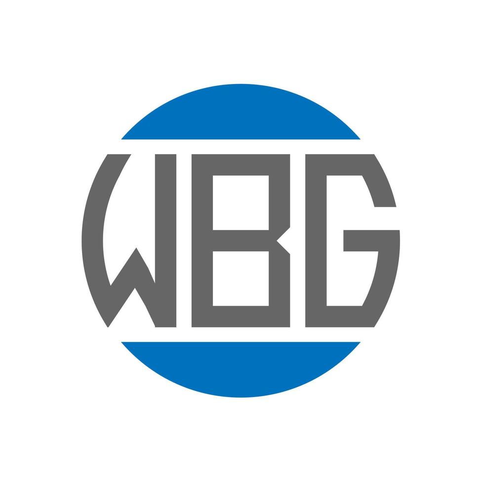 WBG letter logo design on white background. WBG creative initials circle logo concept. WBG ...