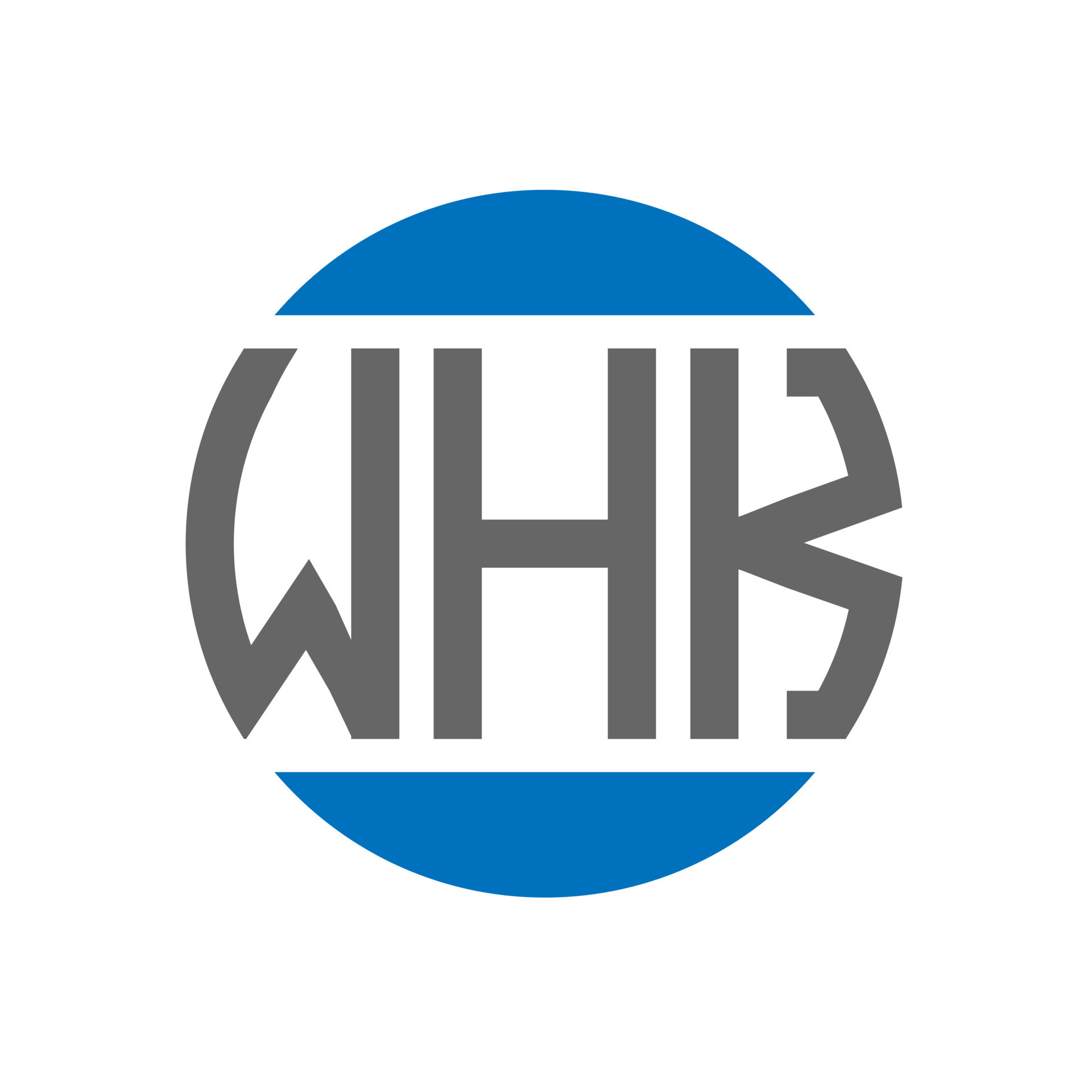 WHK letter logo design on white background. WHK creative initials circle logo concept. WHK ...
