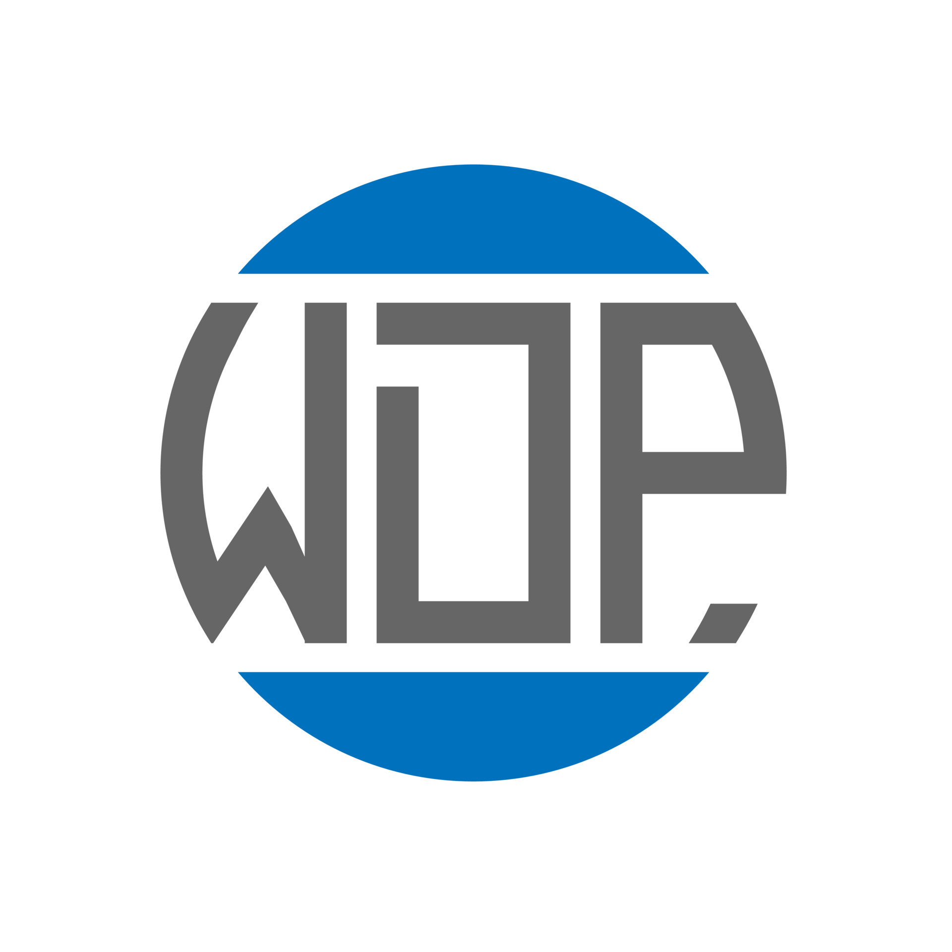 WDP letter logo design on white background. WDP creative initials circle logo concept. WDP ...