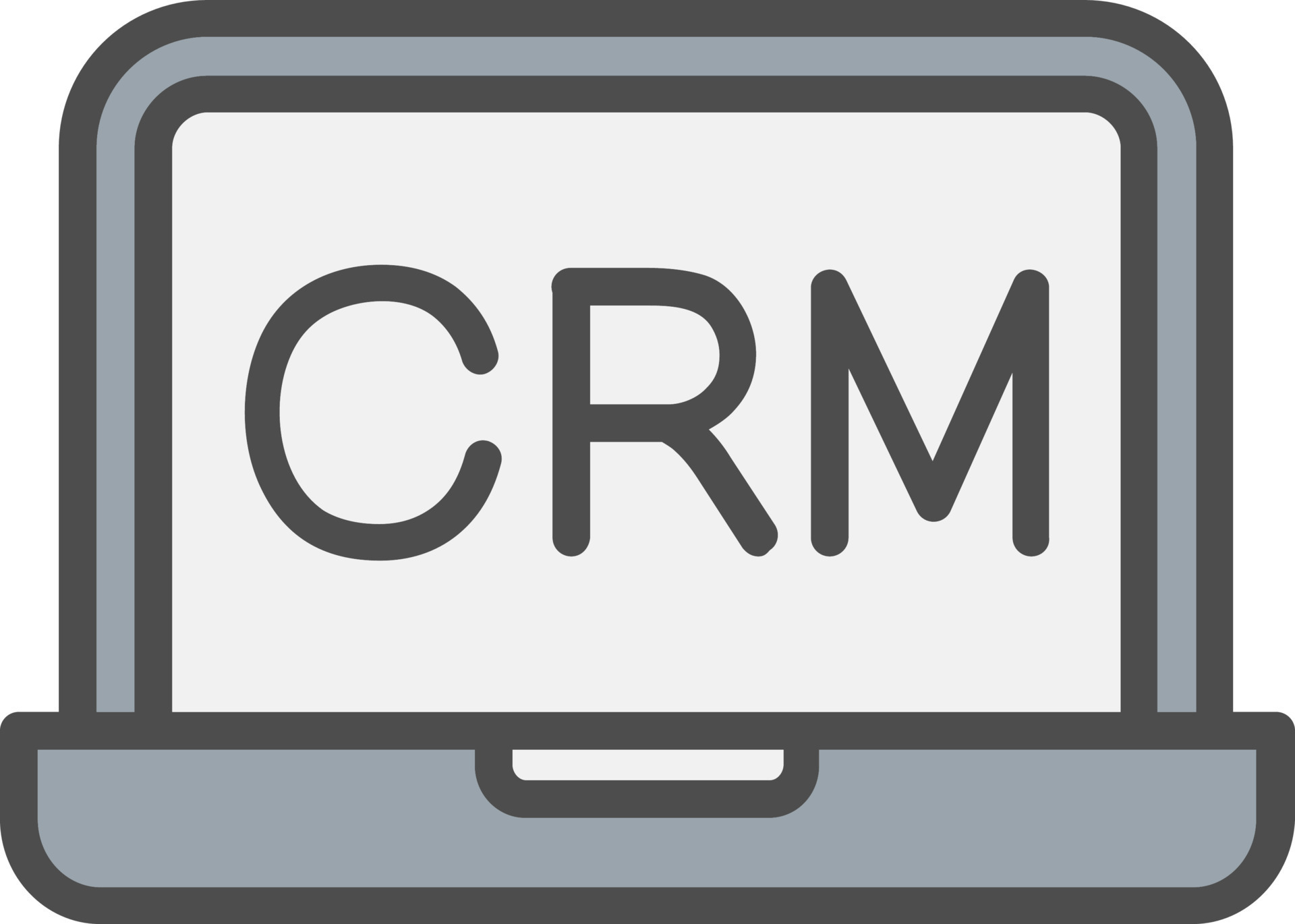 CRM Vector Icon 15834297 Vector Art at Vecteezy