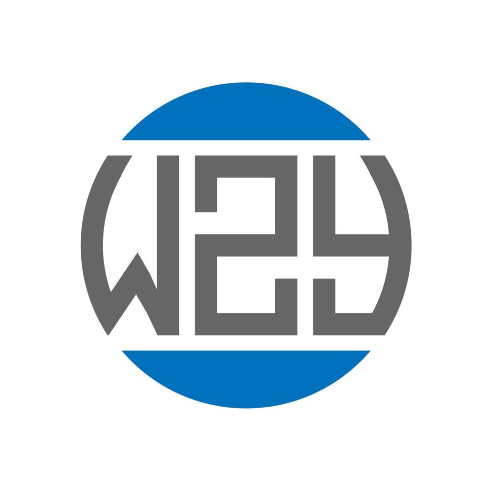 WZY letter logo design on white background. WZY creative initials ...