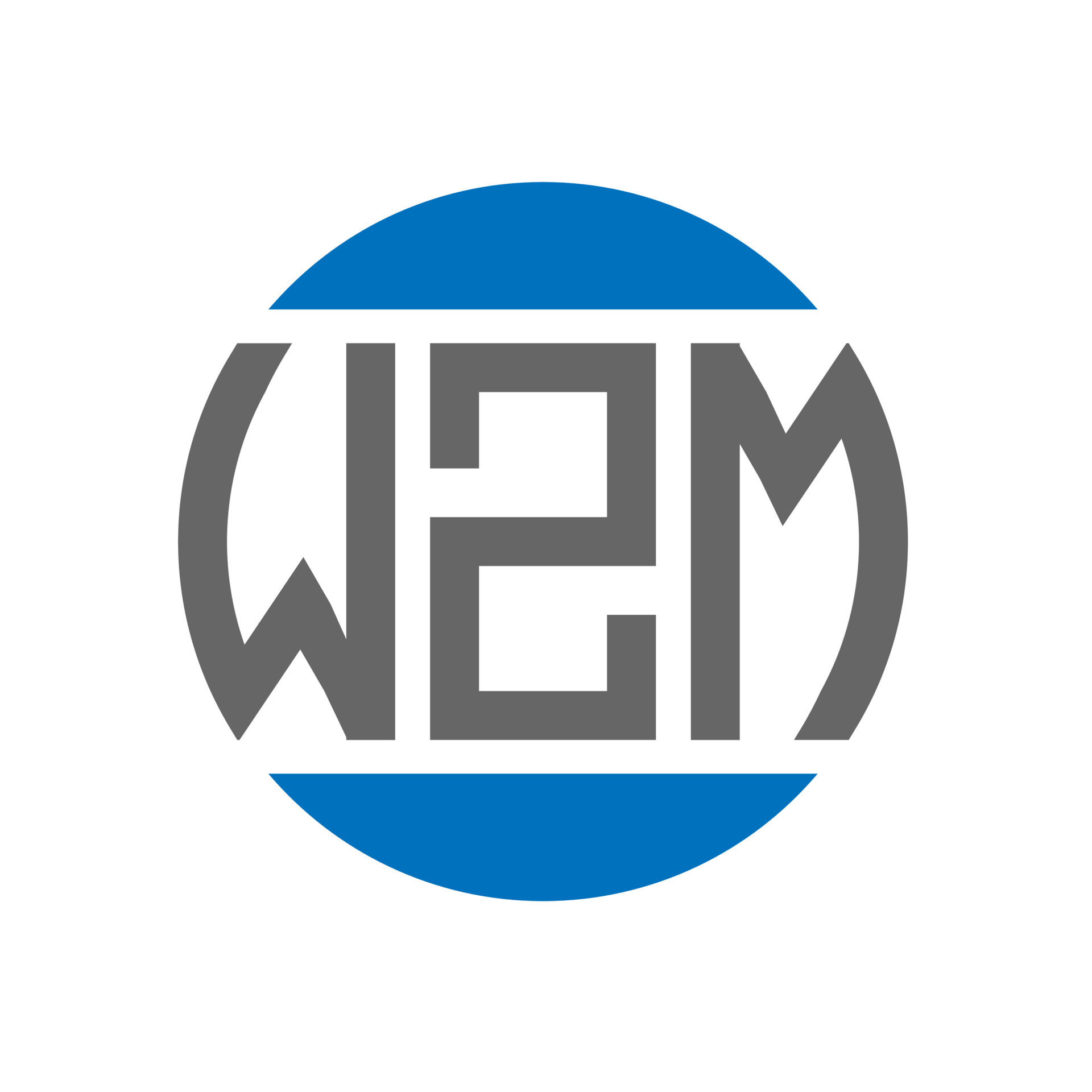 diseño de logotipo de letra wzm sobre fondo blanco. concepto de logotipo de círculo de iniciales ...