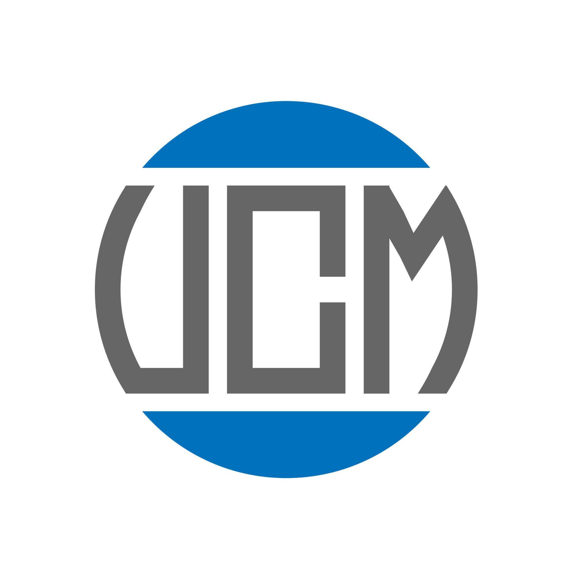 Vcm Letter Logo Design On White Background Vcm Creative Initials