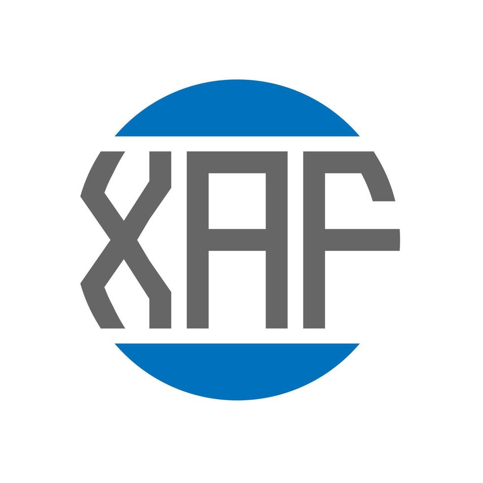 Xaf Letter Logo Design On White Background Xaf Creative Initials