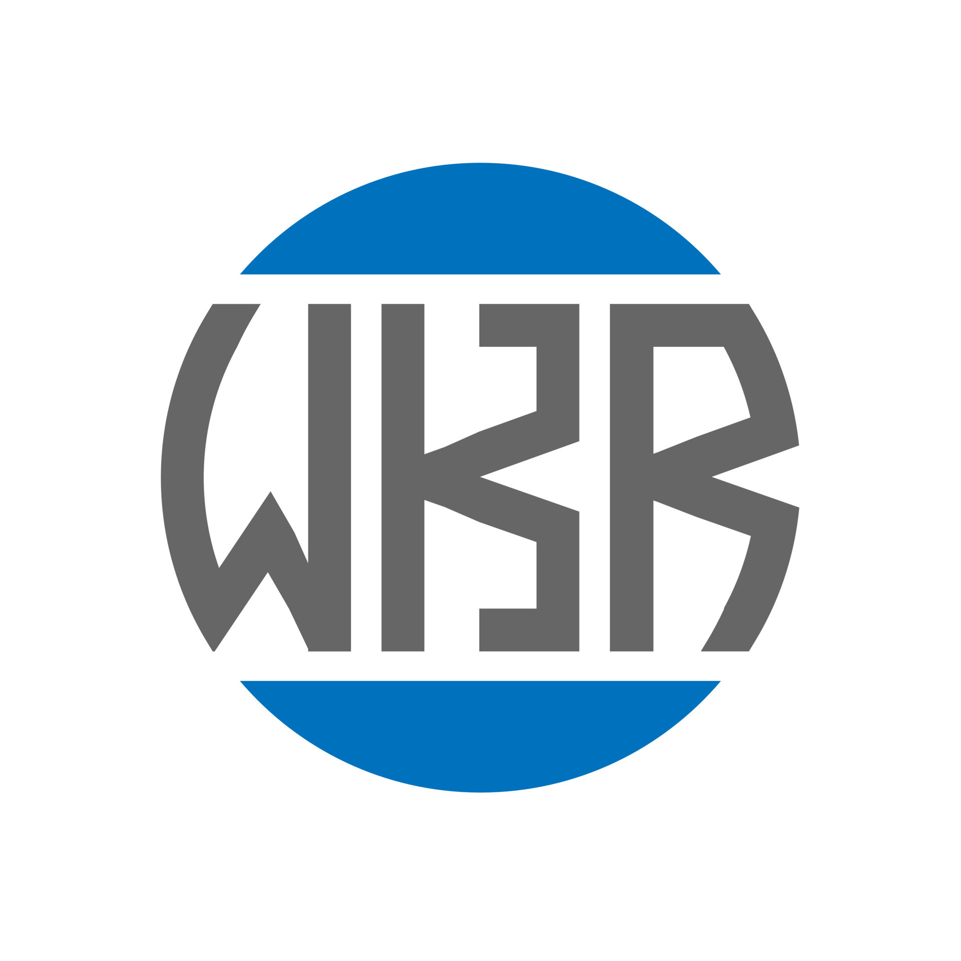 WKR letter logo design on white background. WKR creative initials circle logo concept. WKR ...