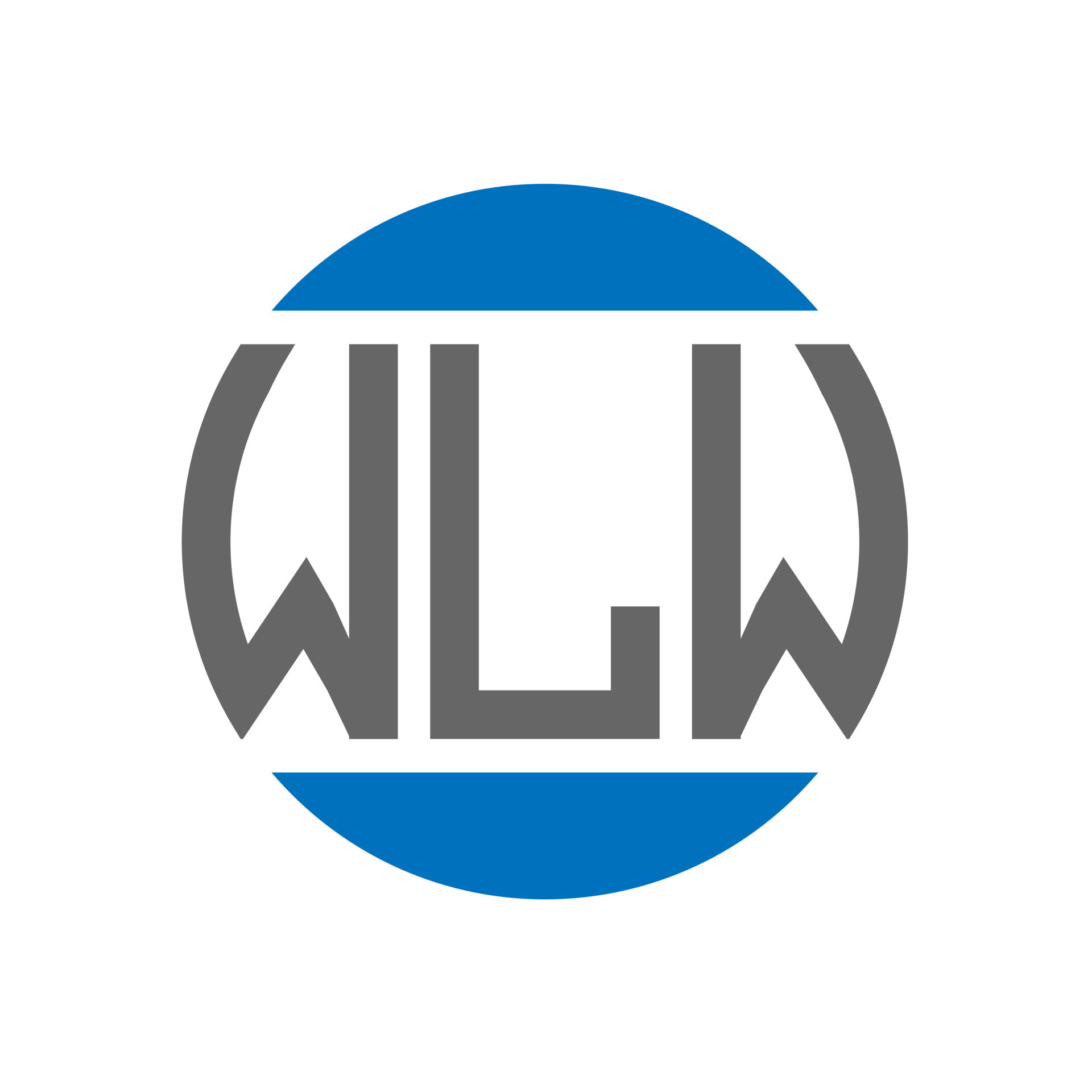 WLW letter logo design on white background. WLW creative initials circle logo concept. WLW ...