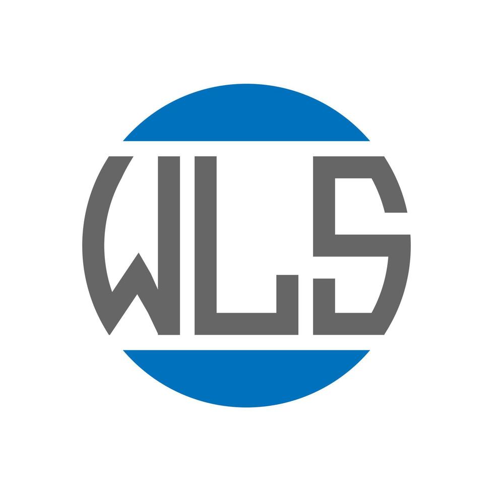 Wls Letter Logo Design On White Background Wls Creative Initials Circle Logo Concept Wls
