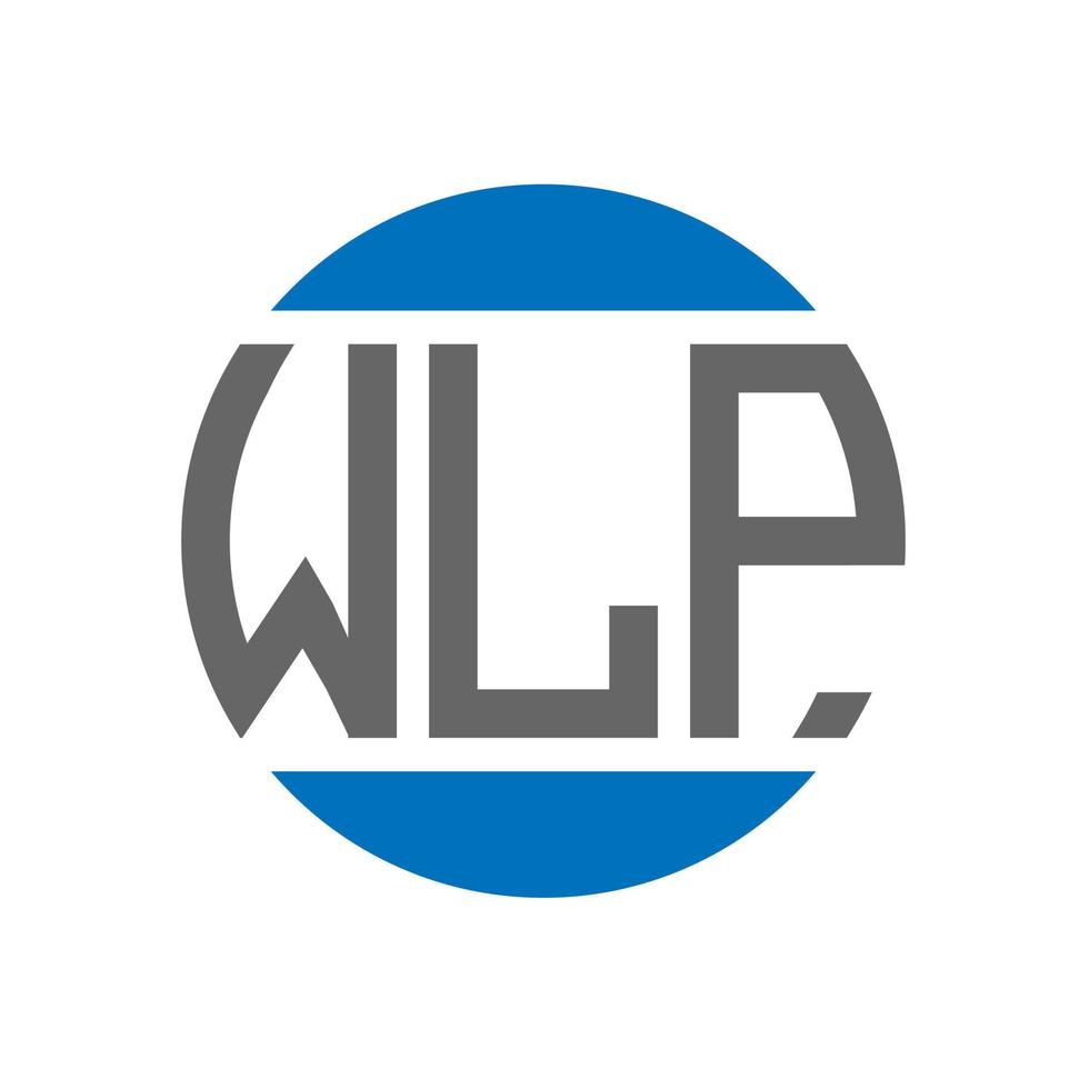 WLP letter logo design on white background. WLP creative initials circle logo concept. WLP ...