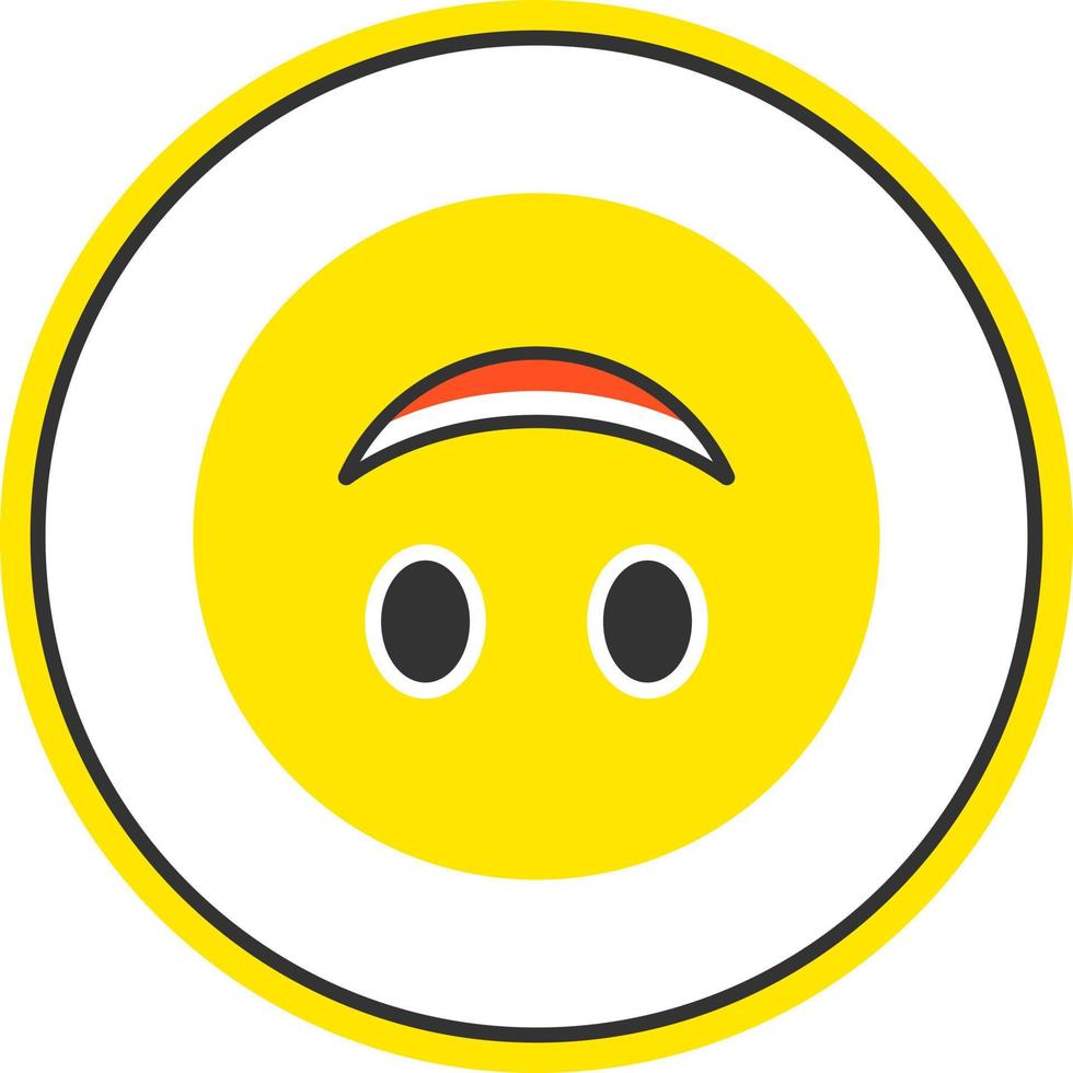 Upside Down Face Vector Icon Design 15835328 Vector Art At Vecteezy