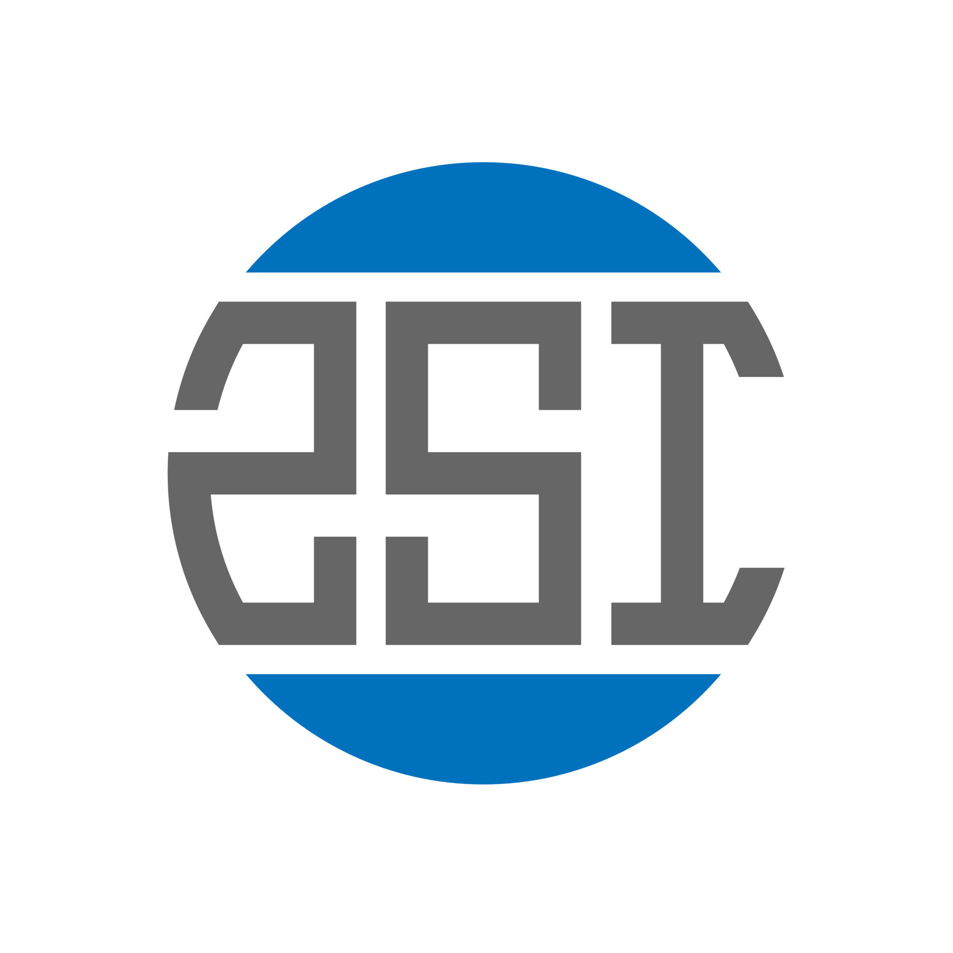 ZSI letter logo design on white background. ZSI creative initials circle logo concept. ZSI ...