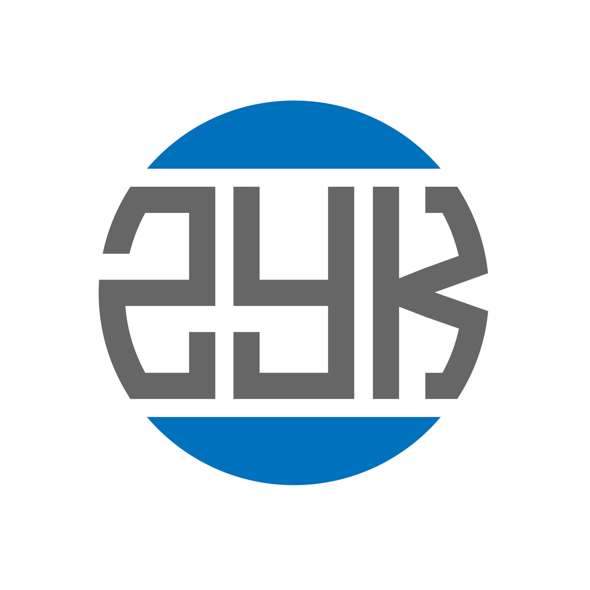 ZYK letter logo design on white background. ZYK creative initials circle logo concept. ZYK ...