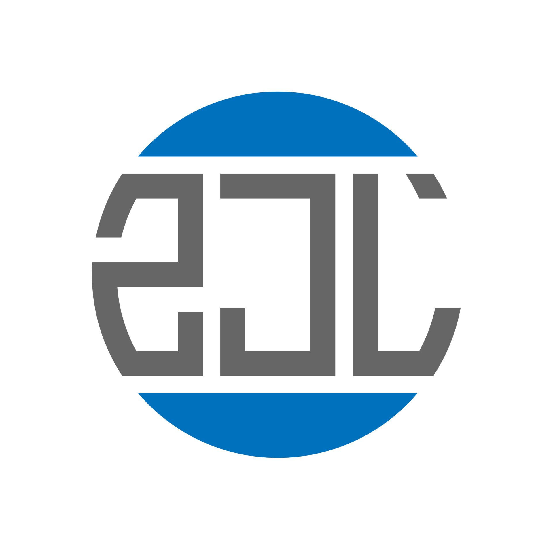 ZJL letter logo design on white background. ZJL creative initials circle logo concept. ZJL ...