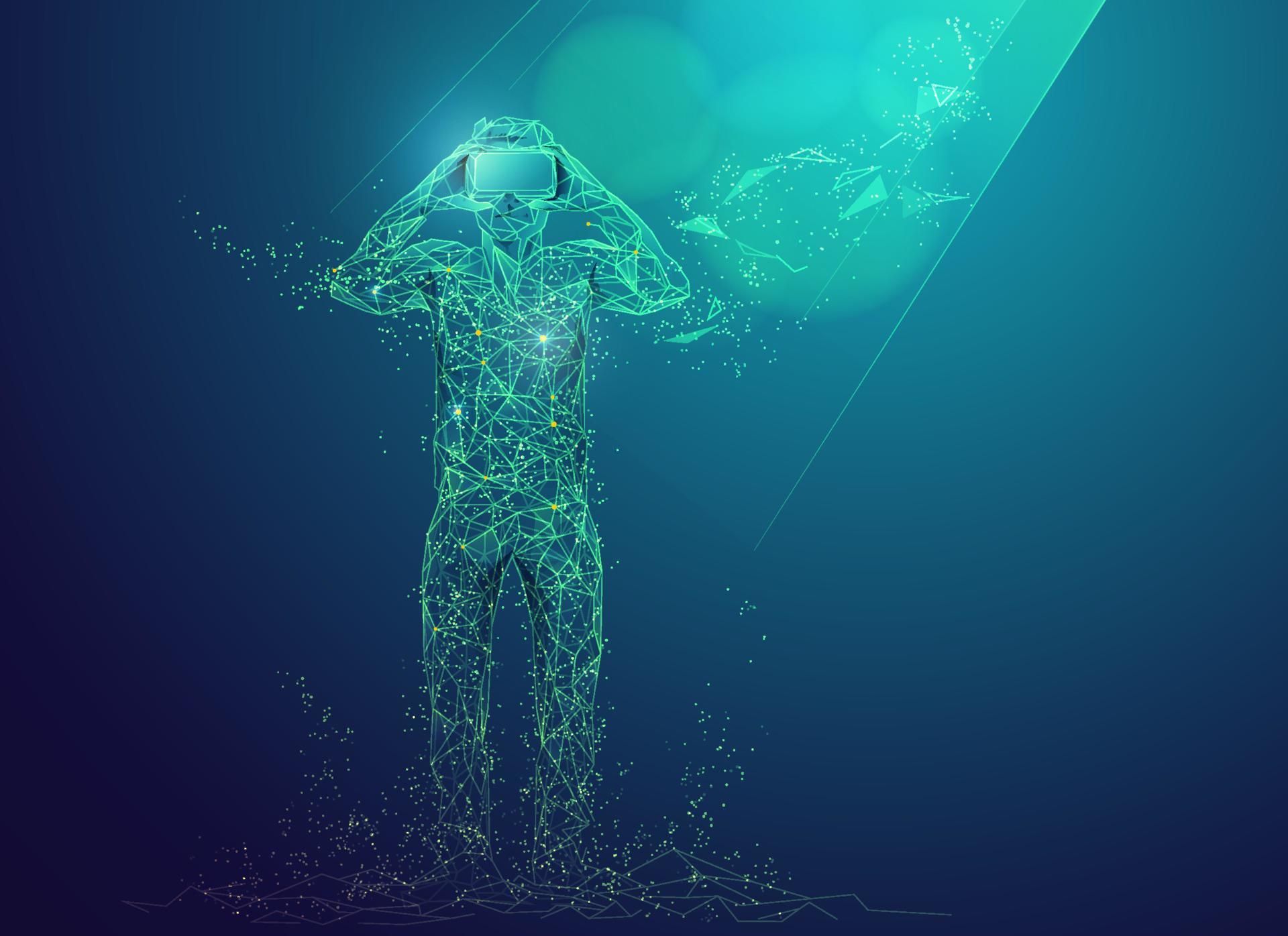 VR Tech theme 15839400 Vector Art at Vecteezy