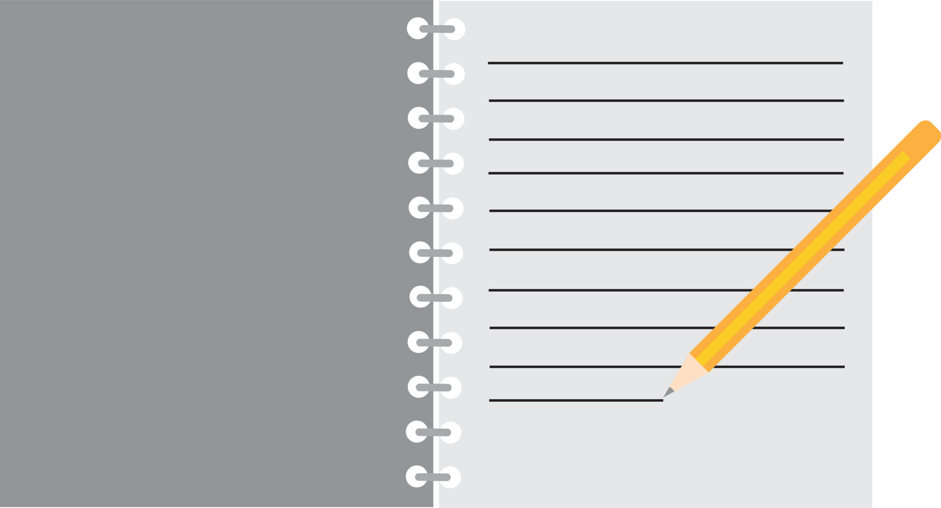 Pen Paper Notebook Icon Flat Illustration Of Pen Paper Notebook Vector Icon For Web Design