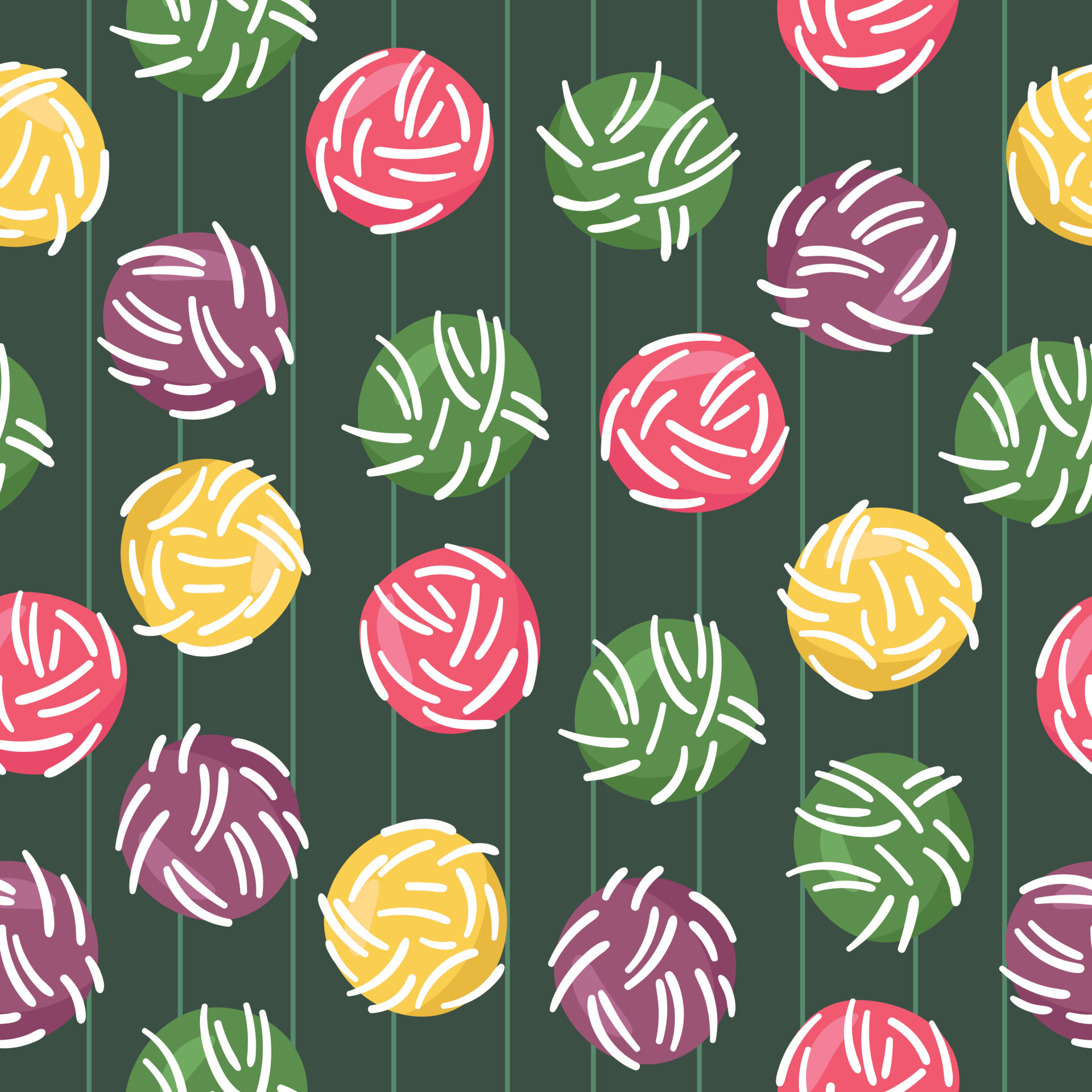 Klepon Traditional Indonesian Dessert Seamless Pattern 15841564 Vector Art At Vecteezy