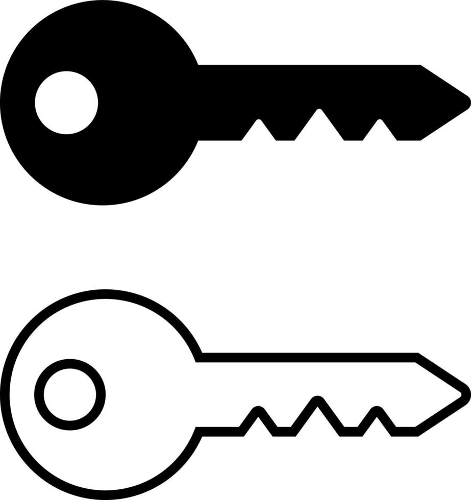 Key, vector icon. 15842513 Vector Art at Vecteezy