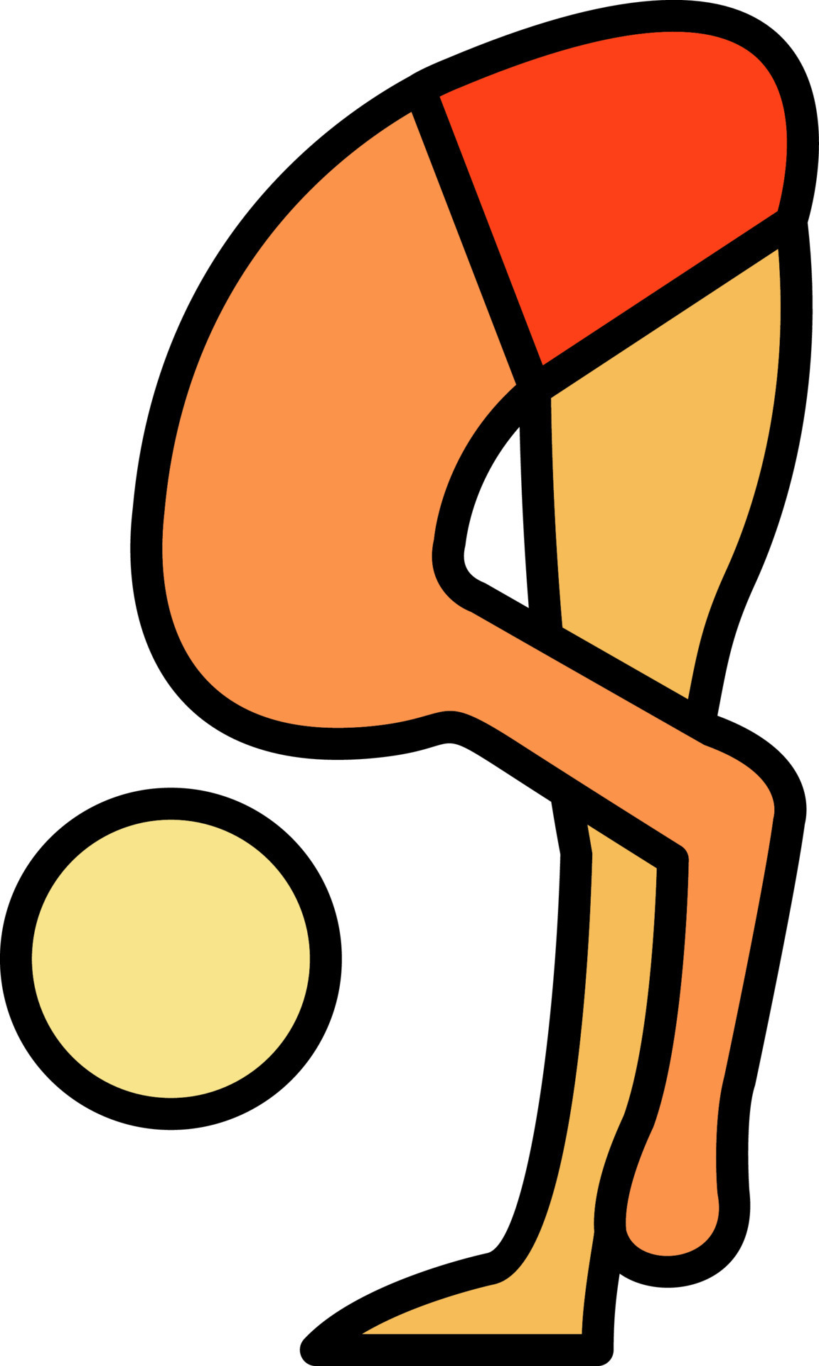 Forward Bend Pose Vector Icon Design 15843239 Vector Art at Vecteezy