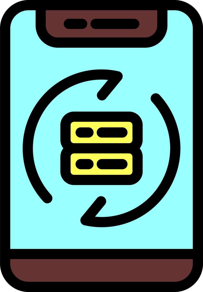 Data Synchronization Vector Icon Design 15843282 Vector Art At Vecteezy
