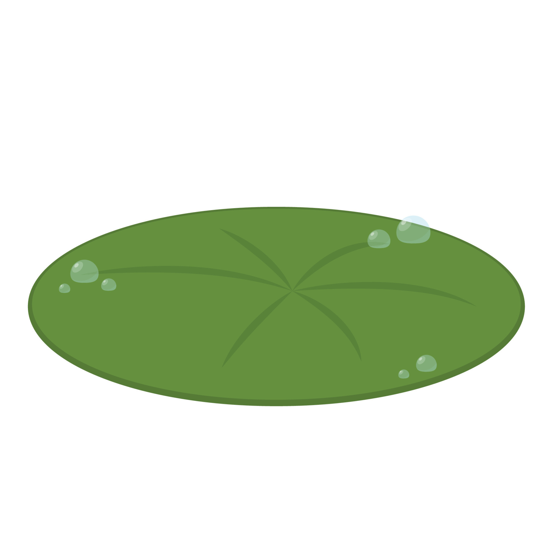 Drop Of Water On Lily Pad Lily Pad Vector Wallpaper Free Space For Text 15845878 Vector Art