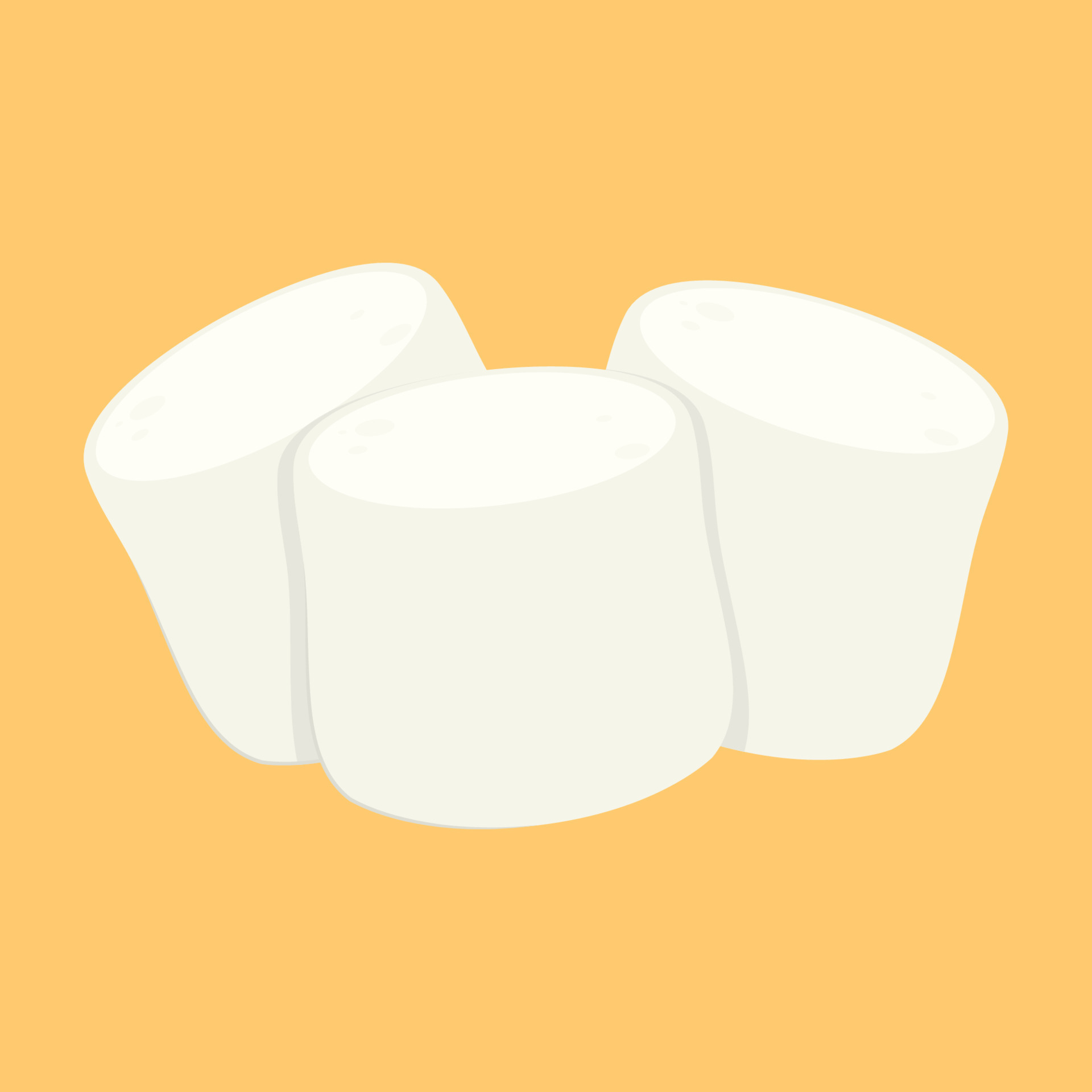 Marshmallow Cartoon Vector Marshmallow Logo Design Marshmallow Icon