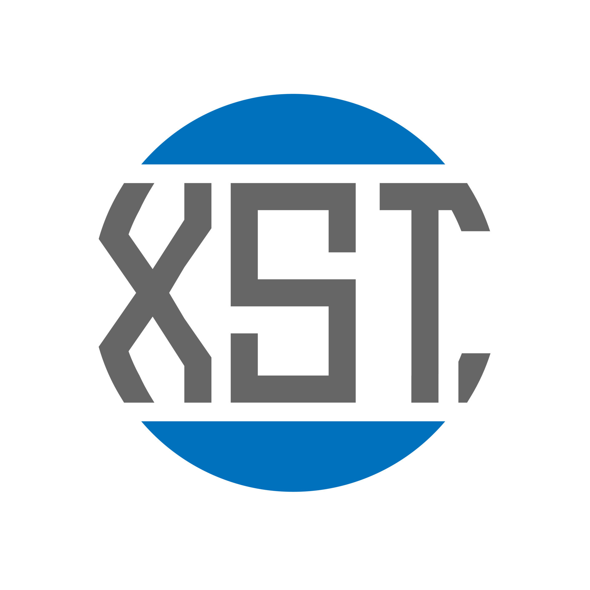 XST letter logo design on white background. XST creative initials circle logo concept. XST ...