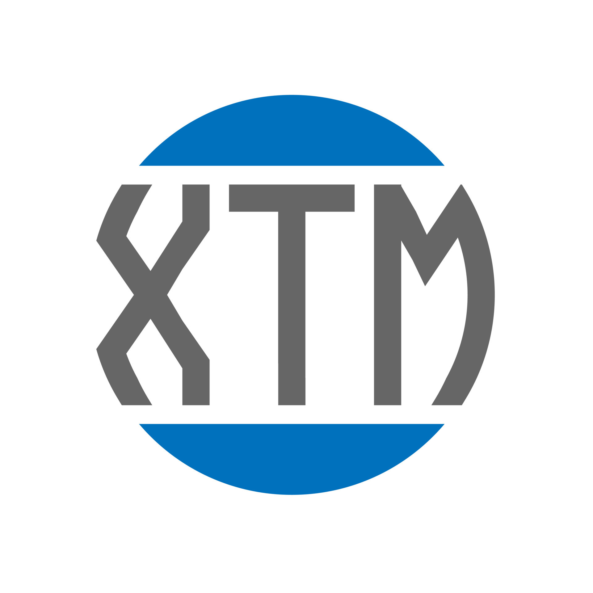 diseño de logotipo de letra xtm sobre fondo blanco. concepto de logotipo de círculo de iniciales ...