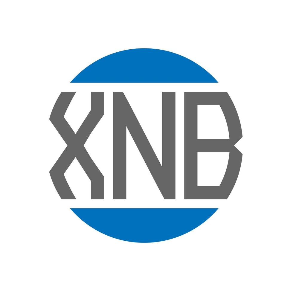 Xnb Letter Logo Design On White Background Xnb Creative Initials