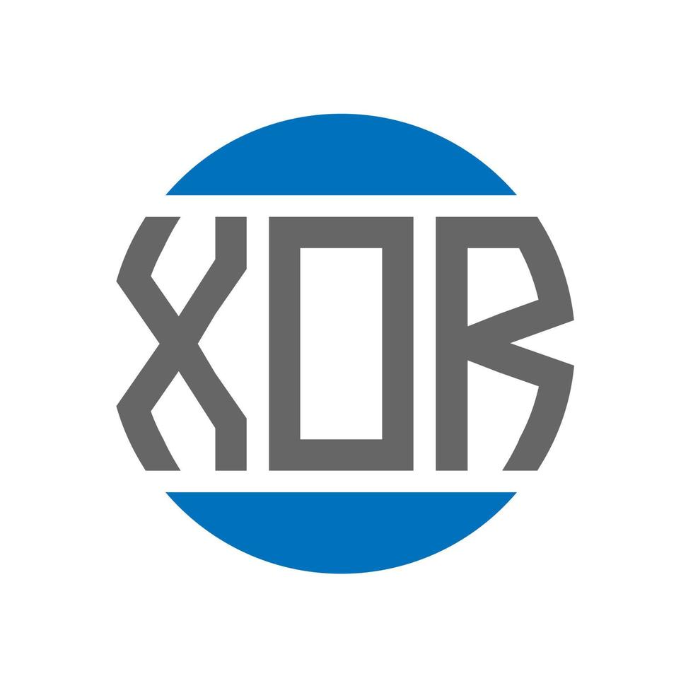 Xor Letter Logo Design On White Background Xor Creative Initials