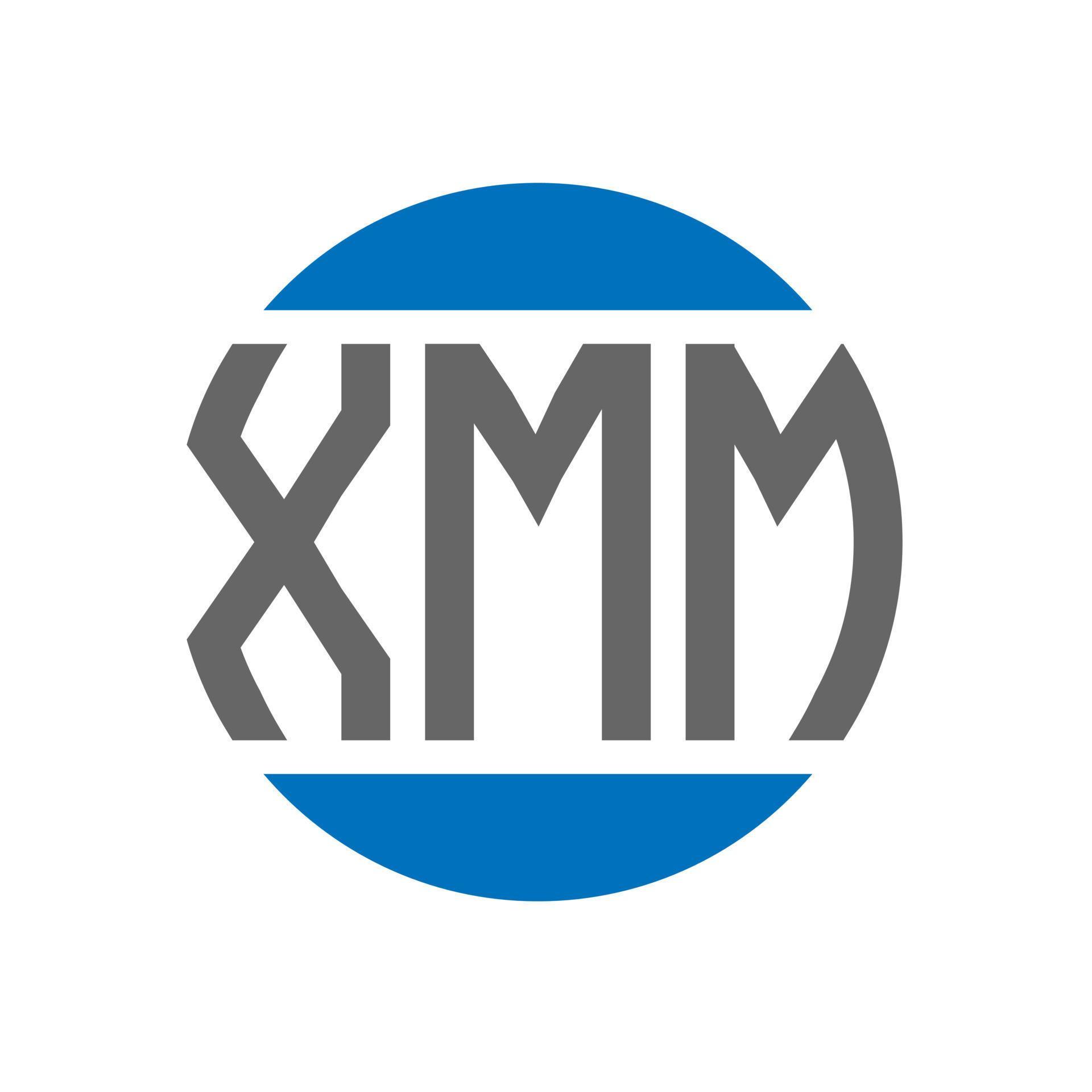 Xmm Letter Logo Design On White Background Xmm Creative Initials Circle Logo Concept Xmm