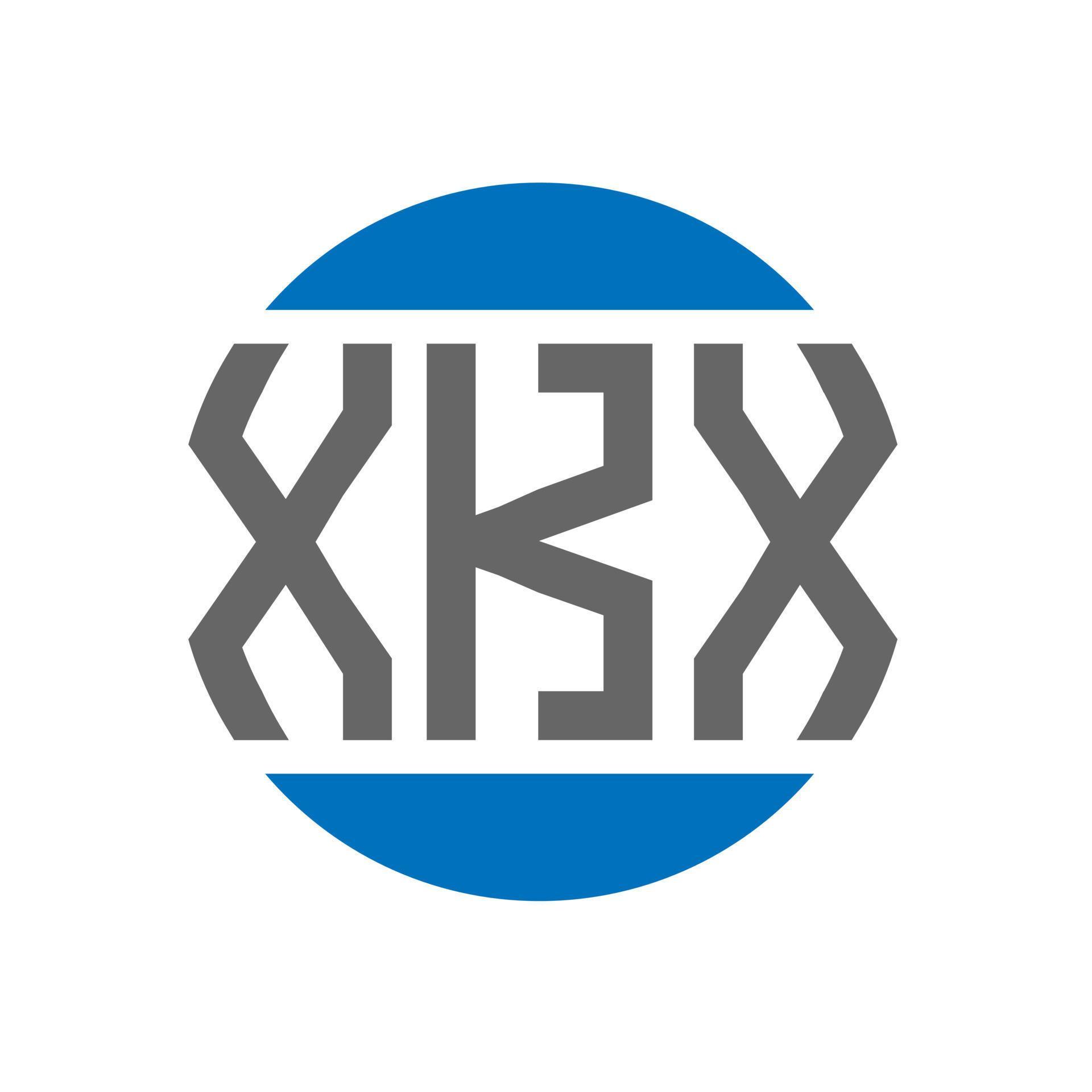 diseño del logotipo de la letra xkx sobre fondo blanco. xkx concepto de logotipo de círculo de ...