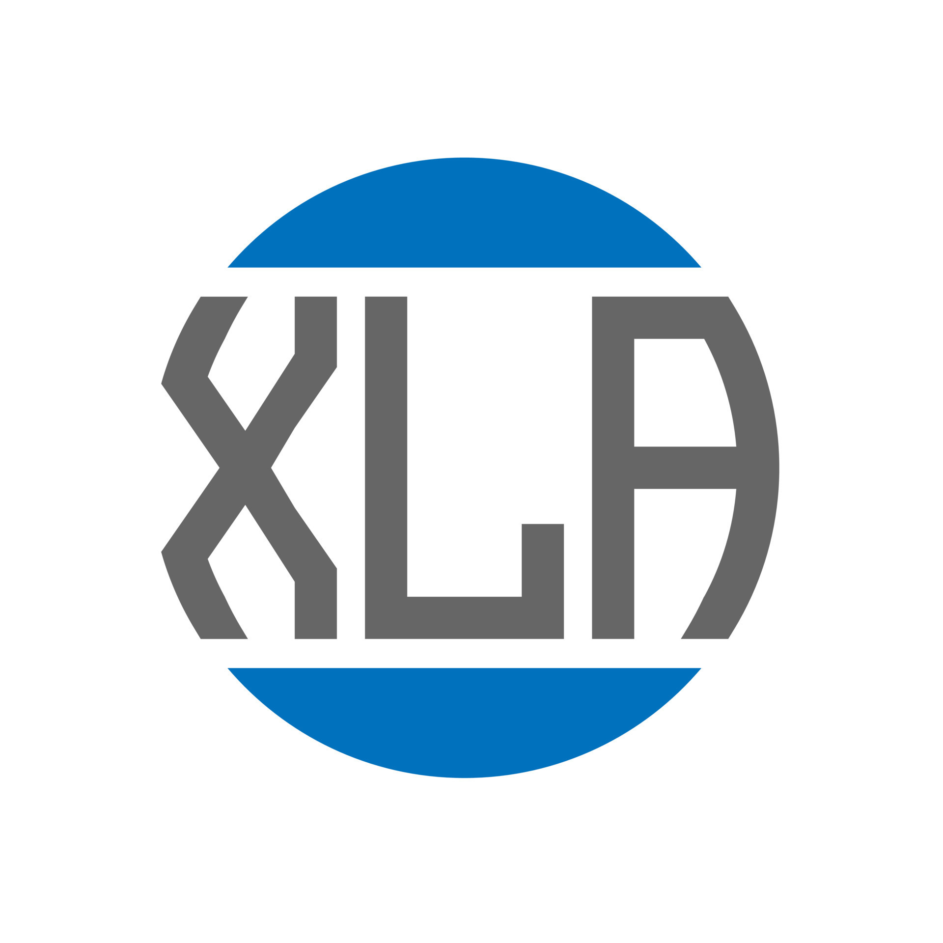 diseño del logotipo de la letra xla sobre fondo blanco. concepto de logotipo de círculo de ...