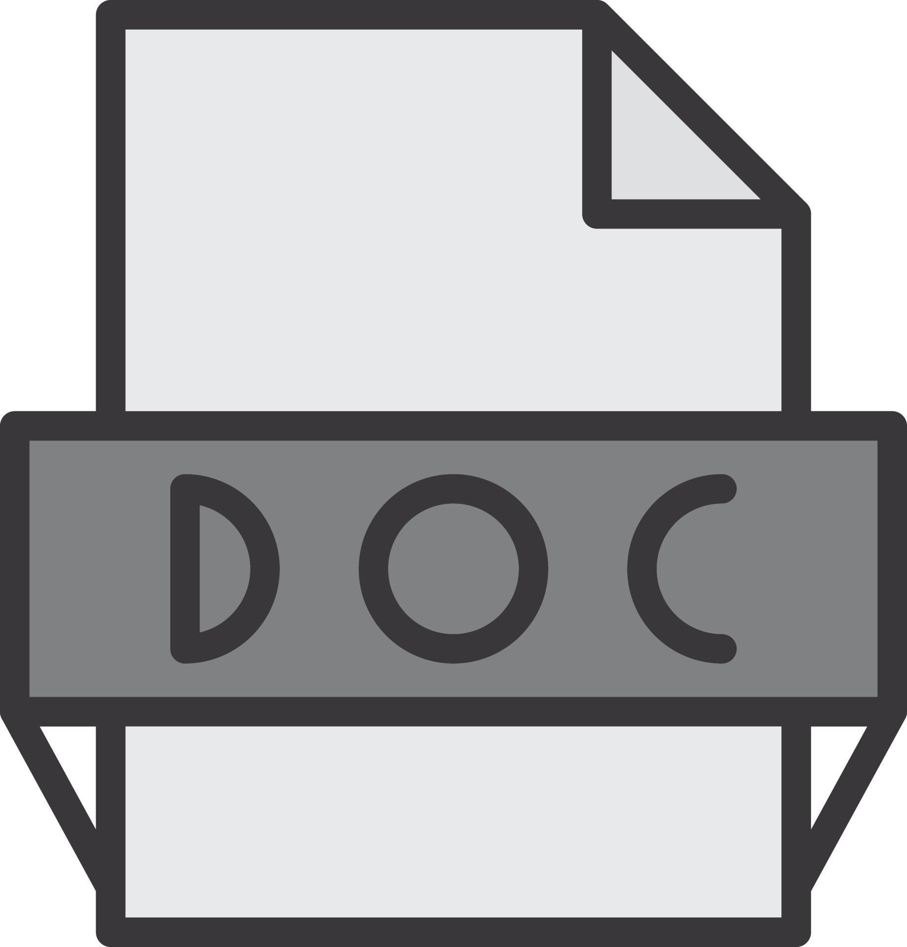 Doc File Format Icon 15856551 Vector Art at Vecteezy