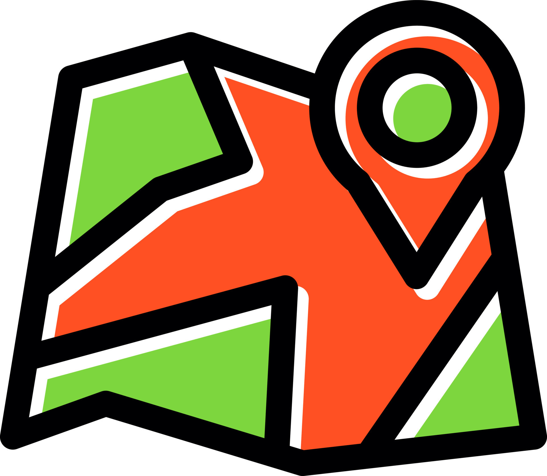 Paper Map Vector Icon Design 15860721 Vector Art at Vecteezy