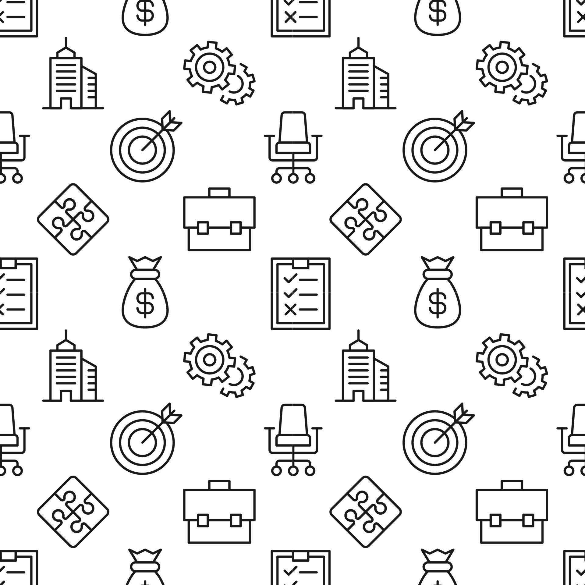 Pattern of gear, target, puzzles, contract, deal, money, dollar made of ...